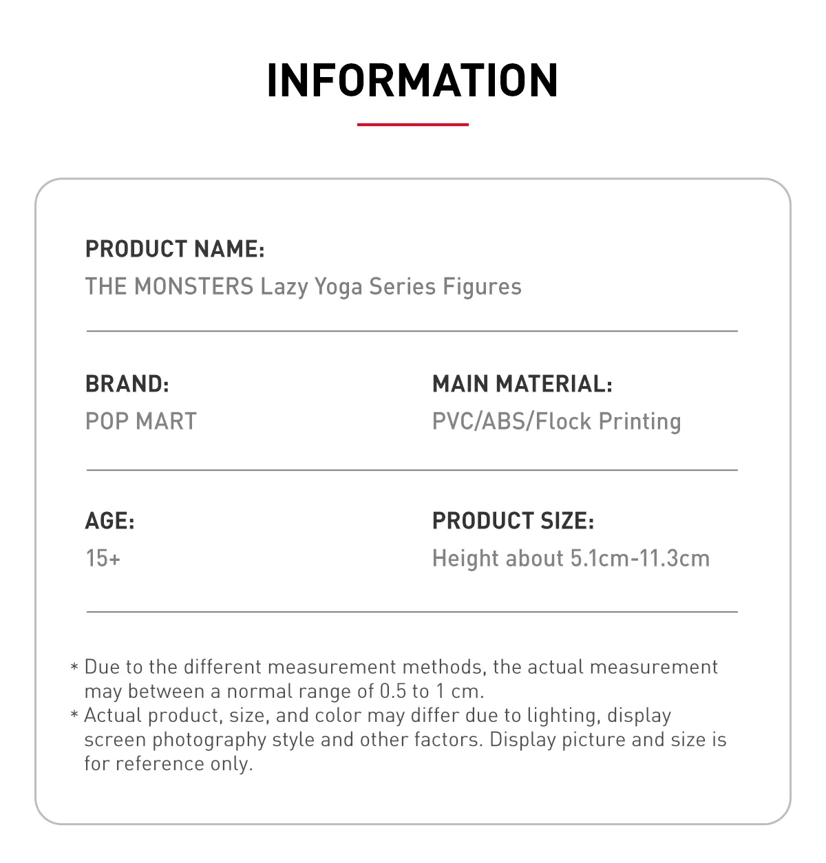 THE MONSTERS Lazy Yoga Series Figures - POP MART (Philippines)