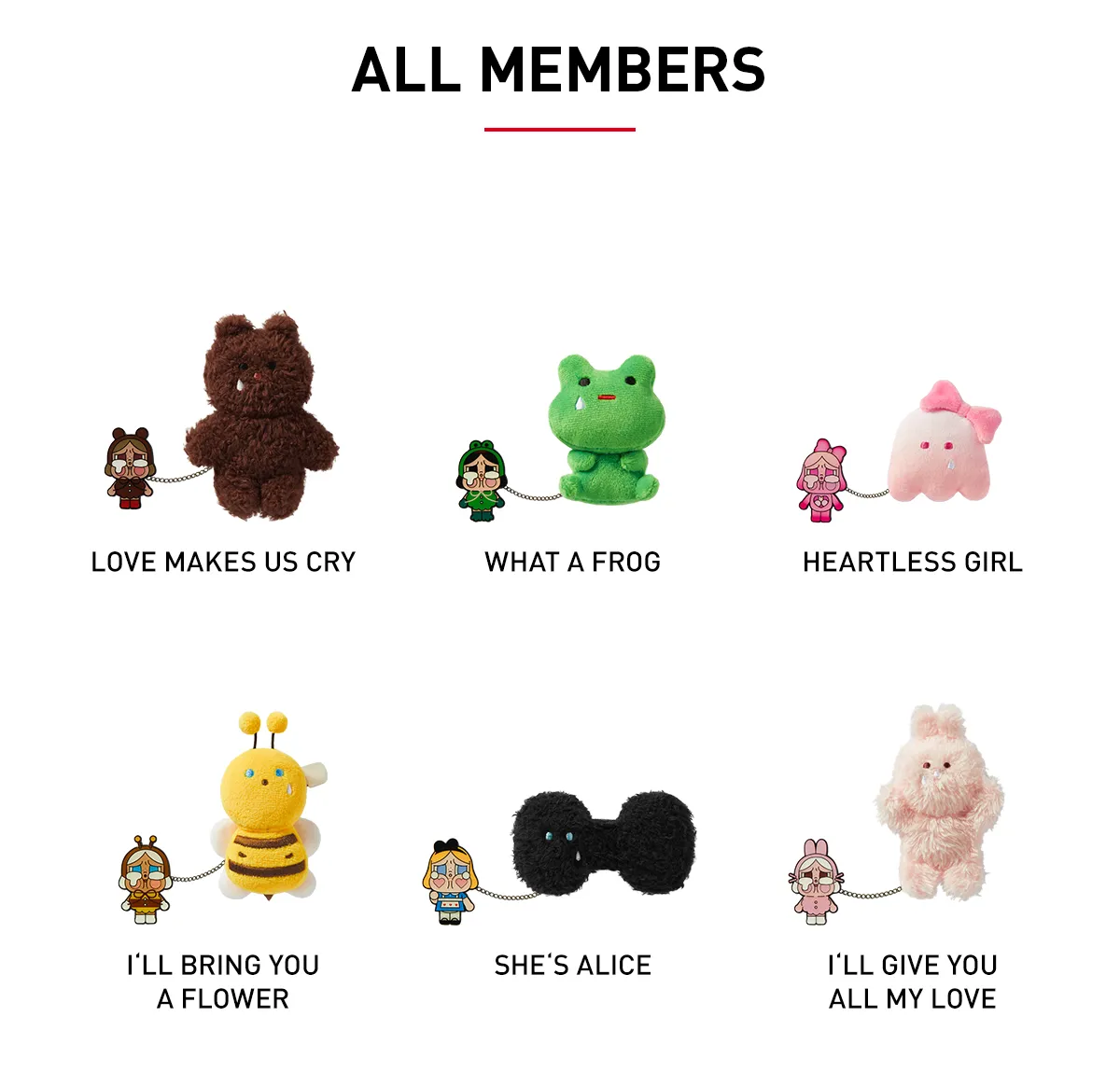 CRYBABY Crying Again Series-Plush Badge Blind Box - POP MART (South Korea)