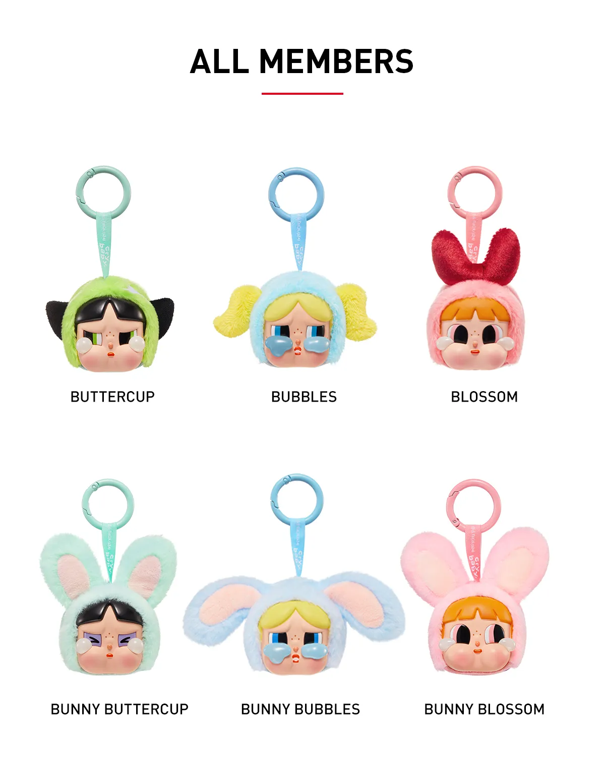 POP NOW:CRYBABY × Powerpuff Girls Series-Vinyl Face Plush Blind Box ...