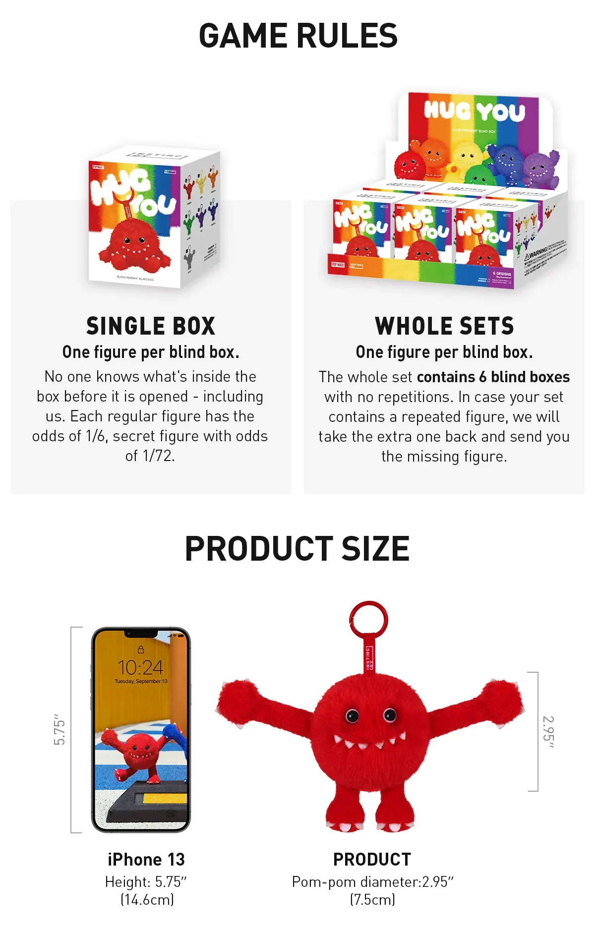 INSTINCTOY HUG YOU SERIES-Plush Pendant Blind Box - POP MART (Philippines)