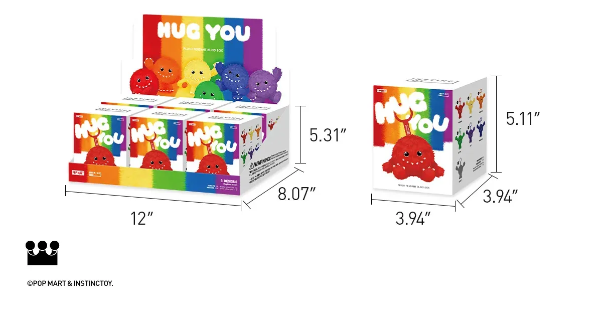 INSTINCTOY HUG YOU SERIES-Plush Pendant Blind Box - POP MART (Philippines)