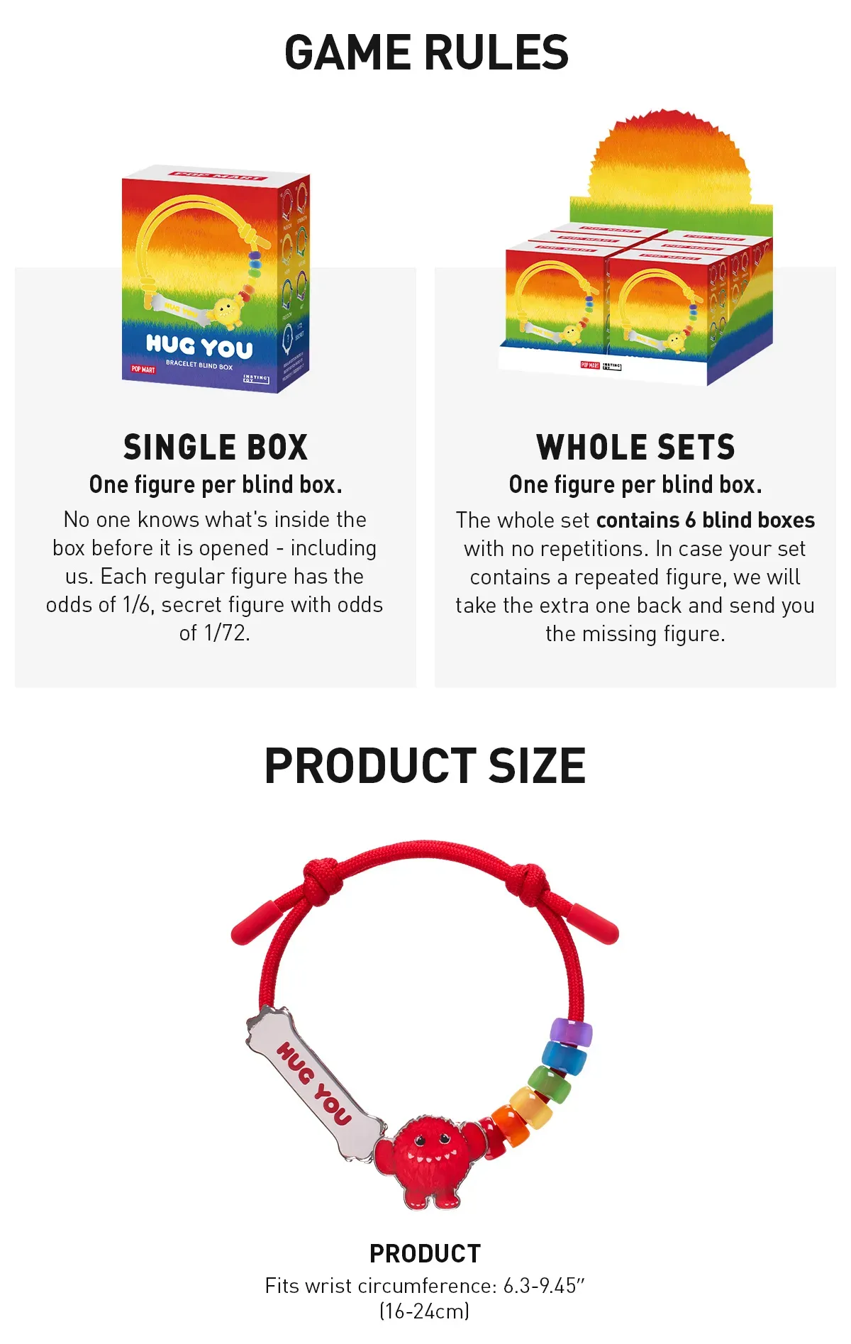INSTINCTOY HUG YOU SERIES-Bracelet Blind Box - POP MART (Japan)