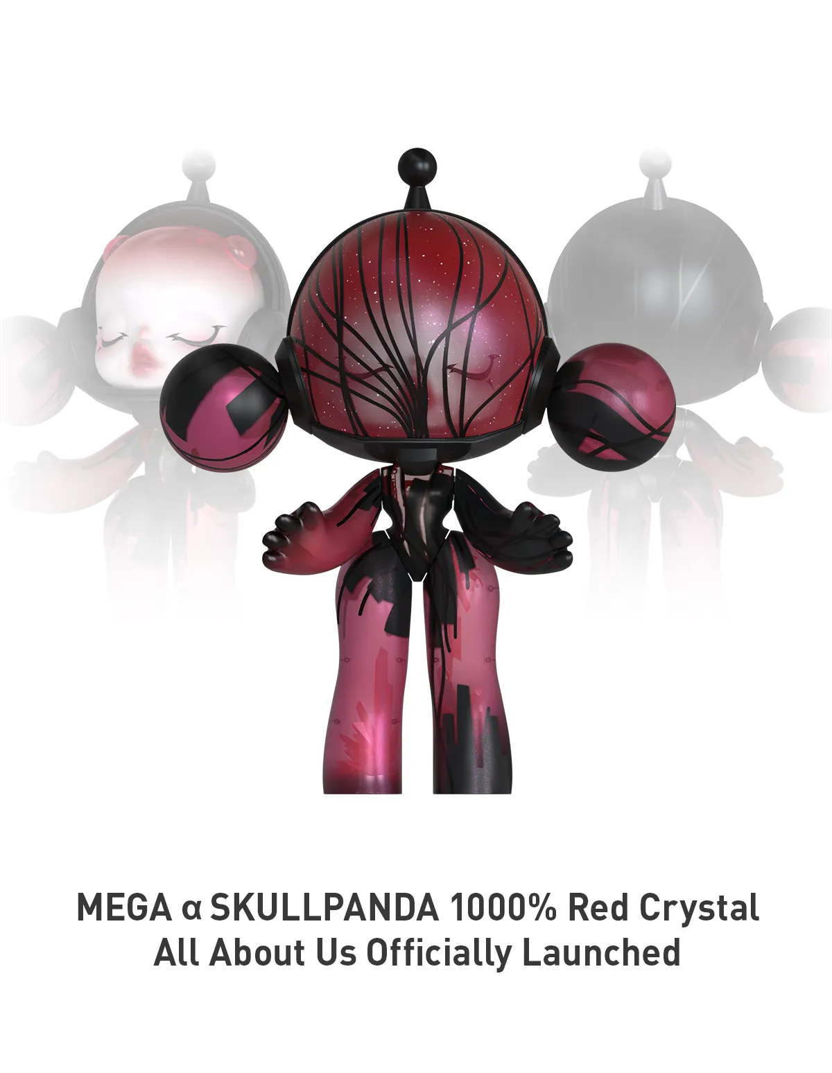 MEGA α SKULLPANDA 1000% Red Crystal - POP MART (Germany)