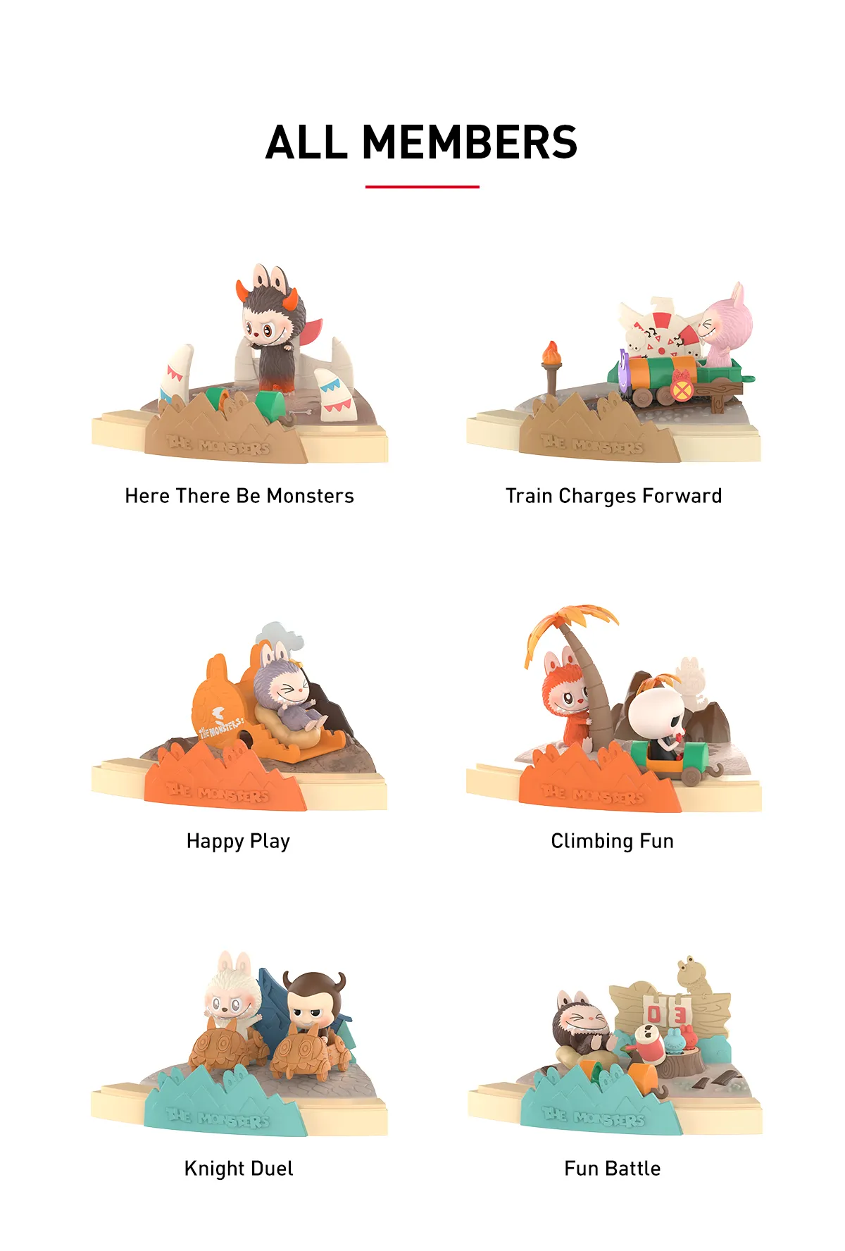 POP NOW:THE MONSTERS Playing Games Series Scene Set - POP MART (Australia)