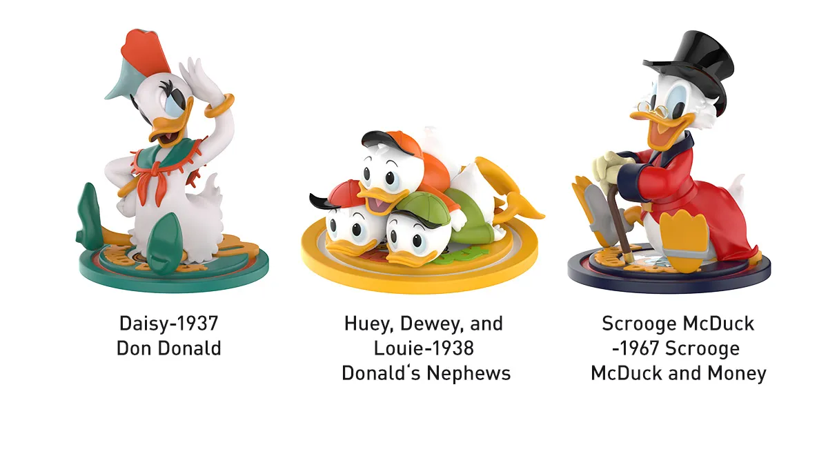 Disney Donald Duck 90th Anniversary Series Figures - POP MART (Vietnam)