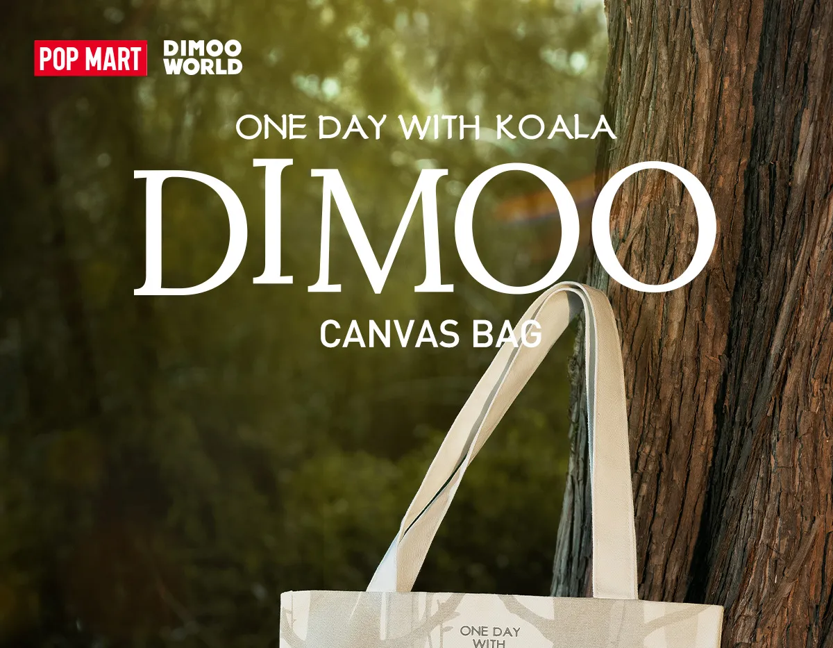 DIMOO ONE DAY WITH KOALA-Canvas Bag - POP MART (South Korea)