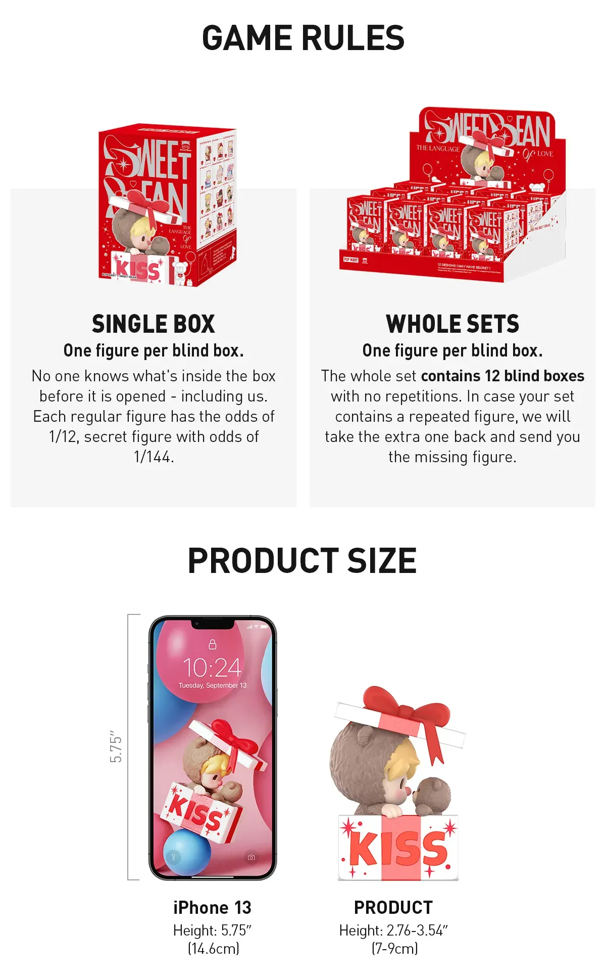 Sweet Bean The Language of Love Figures - POP MART (Australia)