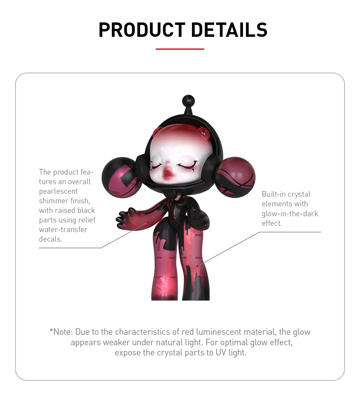 MEGA α SKULLPANDA 400% Red Crystal - POP MART (Philippines)