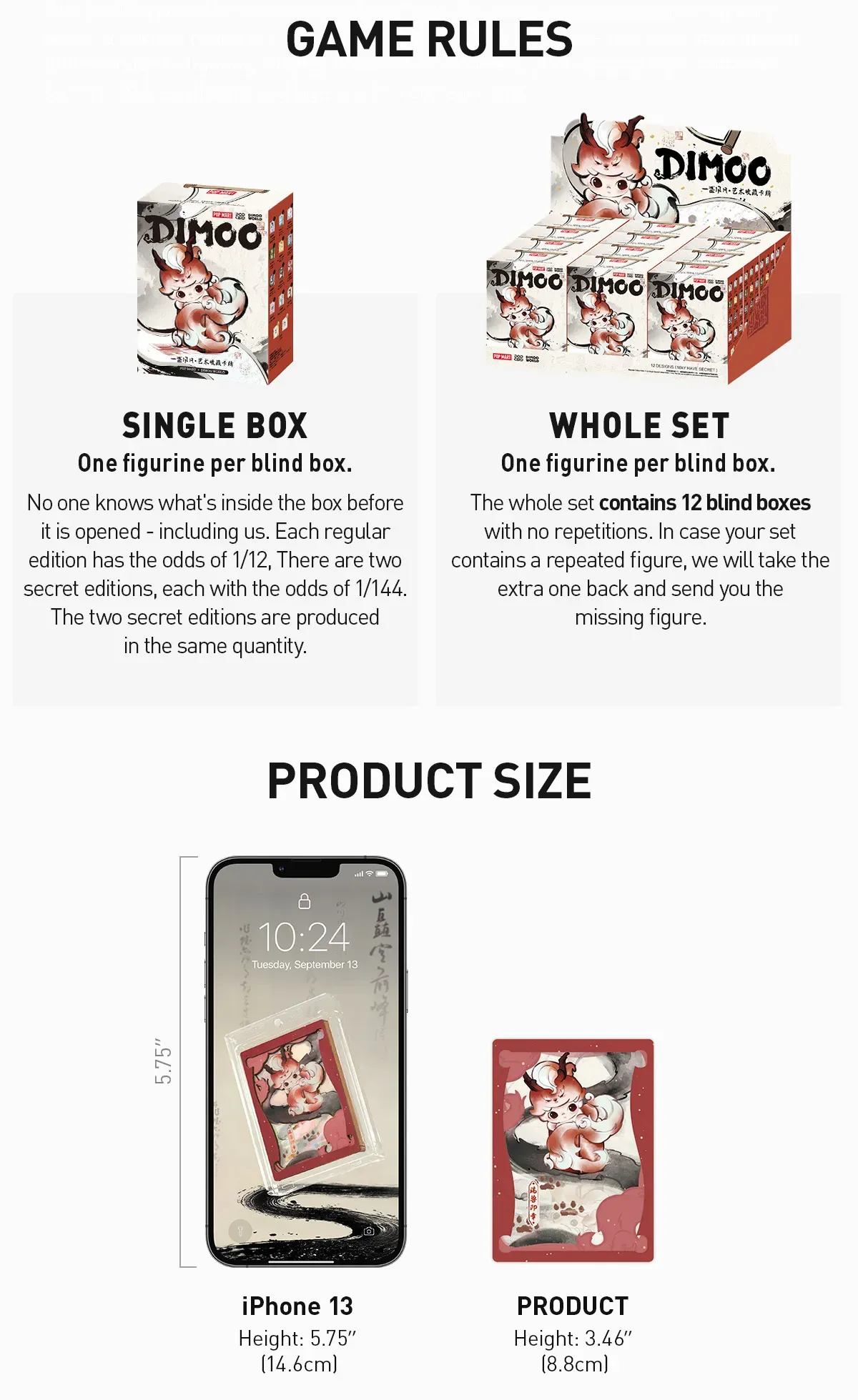 DIMOO Stories in the Cup Series Figures Art Collection Cards - POP MART ...