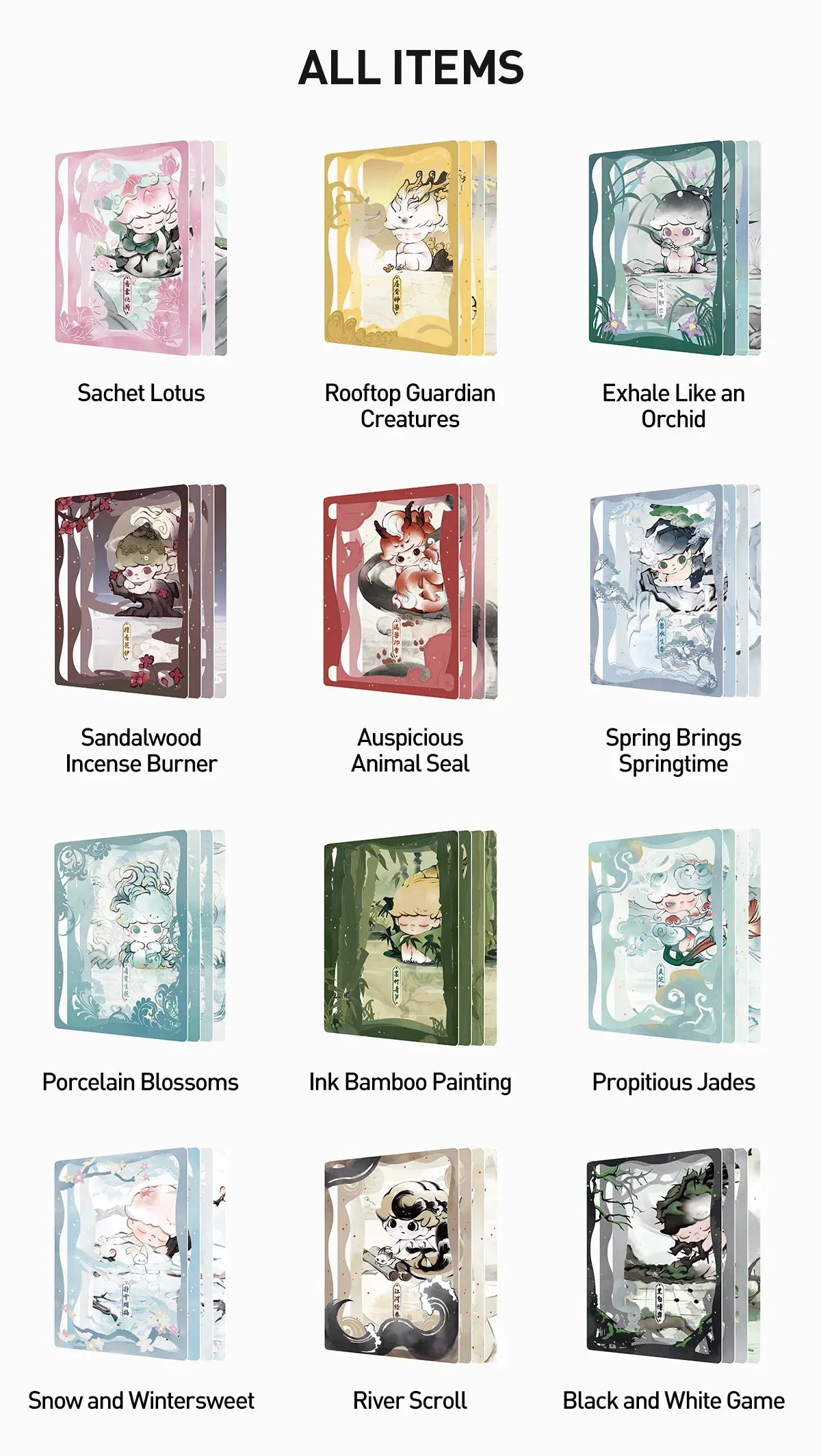 DIMOO Stories in the Cup Series Figures Art Collection Cards - POP MART ...