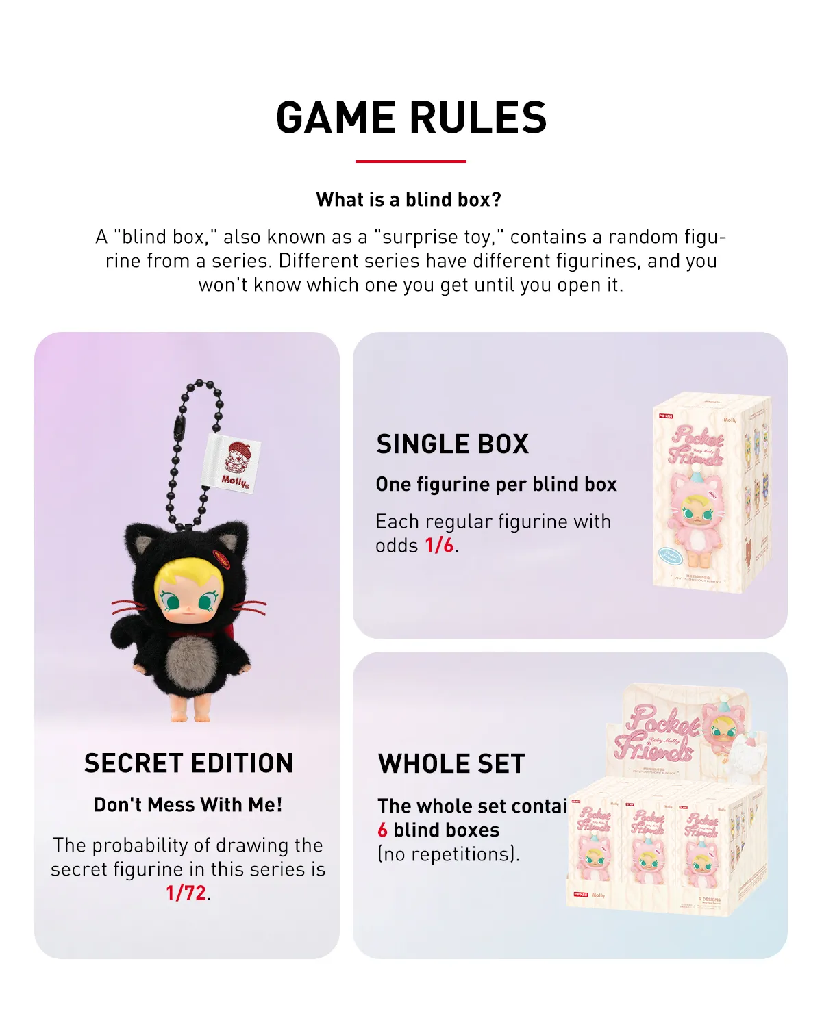 POP NOW:Baby Molly Pocket Friends Series-Vinyl Plush Pendant Blind Box ...
