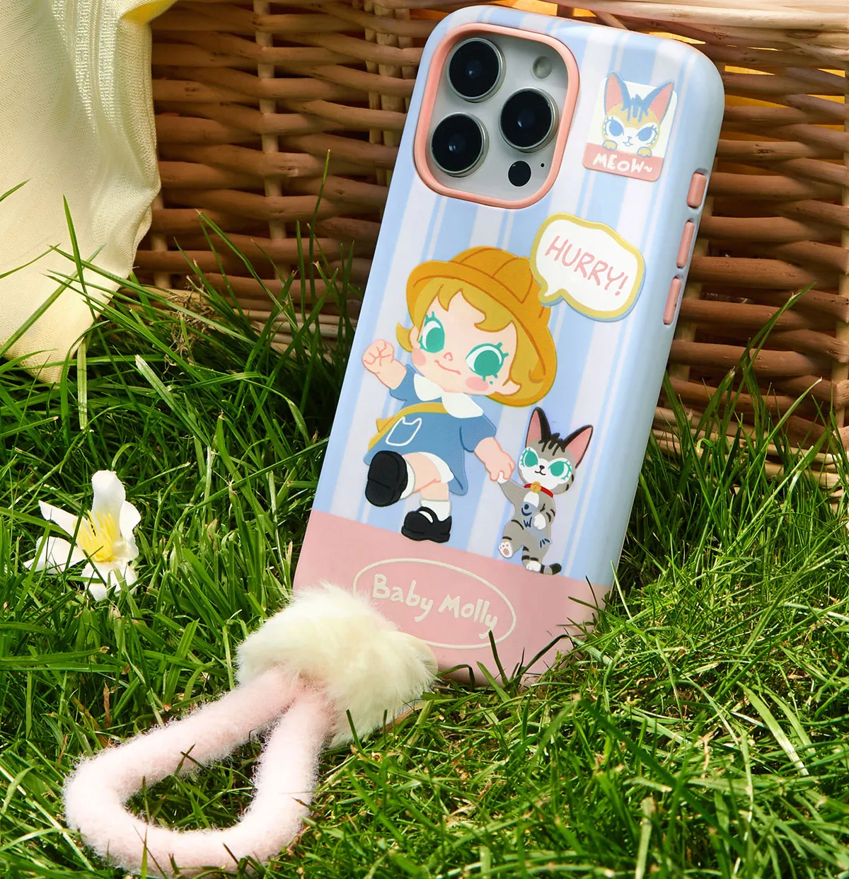 Baby Molly & Baby Tabby Series-Phone Case For iPhone - POP MART (Singapore)