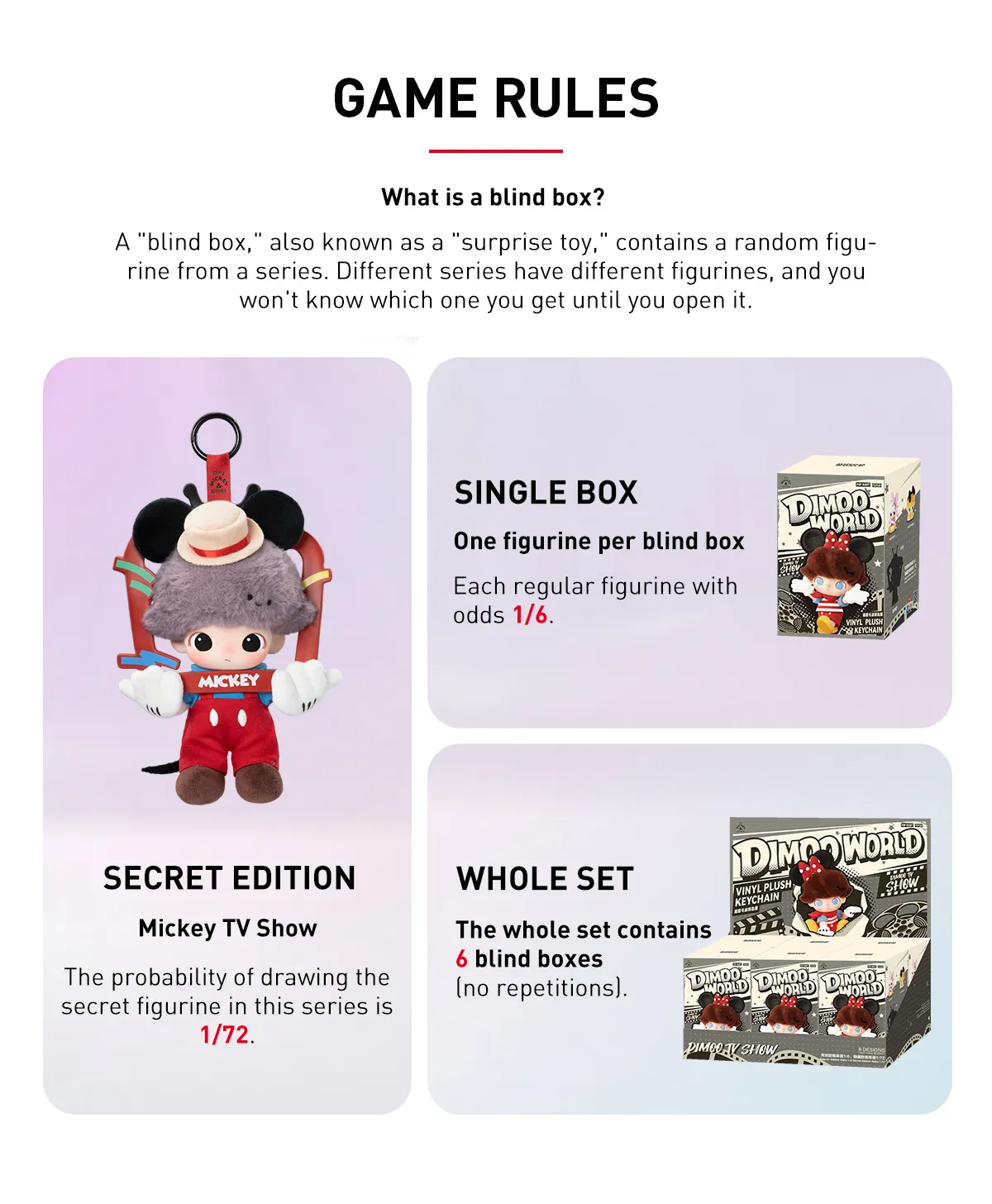 DIMOO WORLD × DISNEY Series-Vinyl Plush Keychain Blind Box - POP MART ...