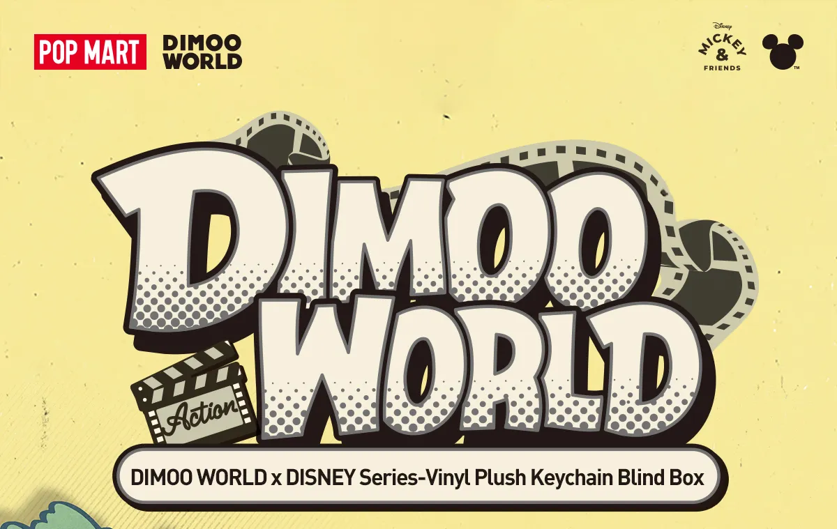 DIMOO WORLD × DISNEY Series-Vinyl Plush Keychain Blind Box - POP MART ...