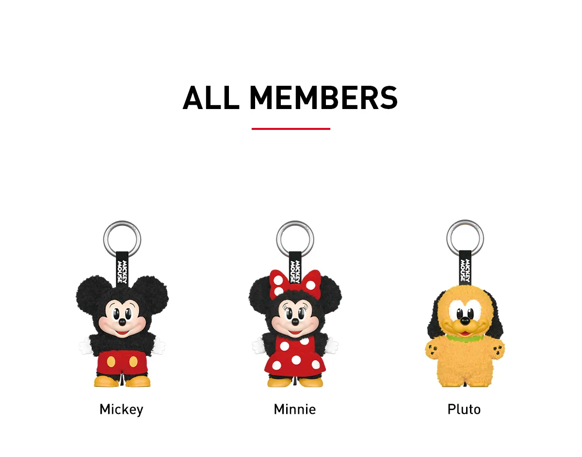 Mickey Family Cute Together Keychain Series Figures - POP MART (Japan)