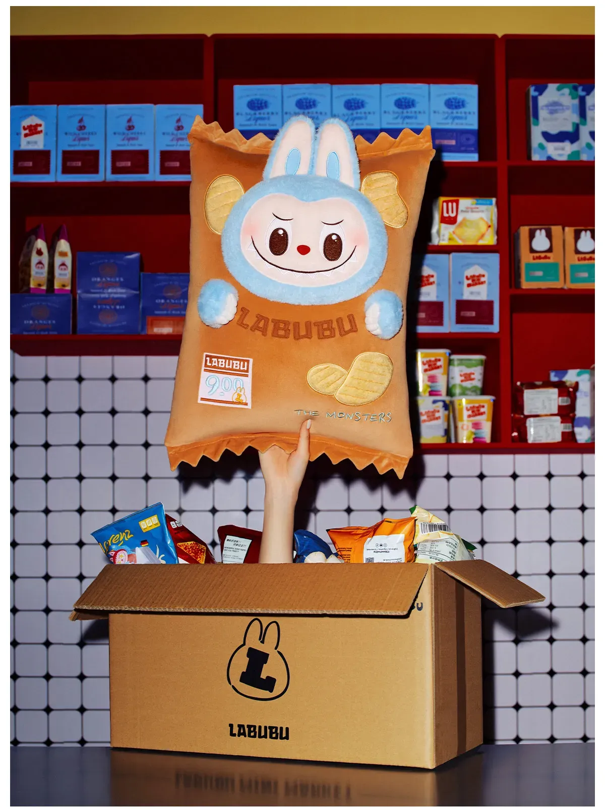 THE MONSTERS Wacky Mart Series-Pillow (Chips) - POP MART (Japan)