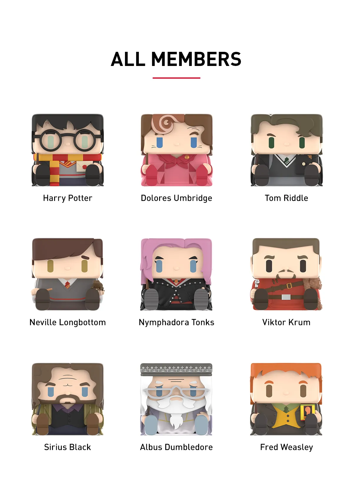 Harry Potter POP CUBE-1 Series Figures - POP MART (France)