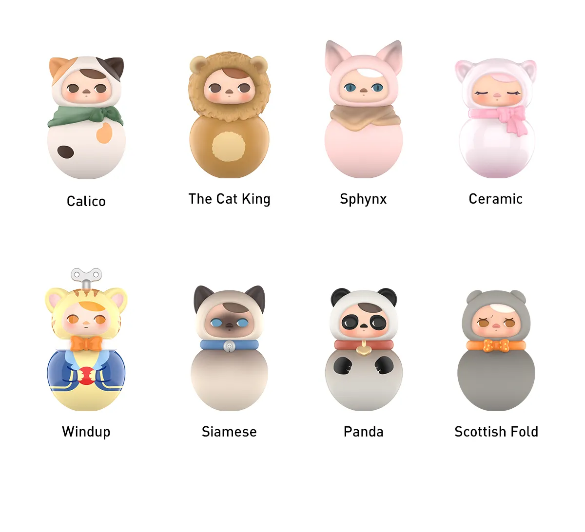 PUCKY Roly-Poly Kitty Series Figures - POP MART (Japan)