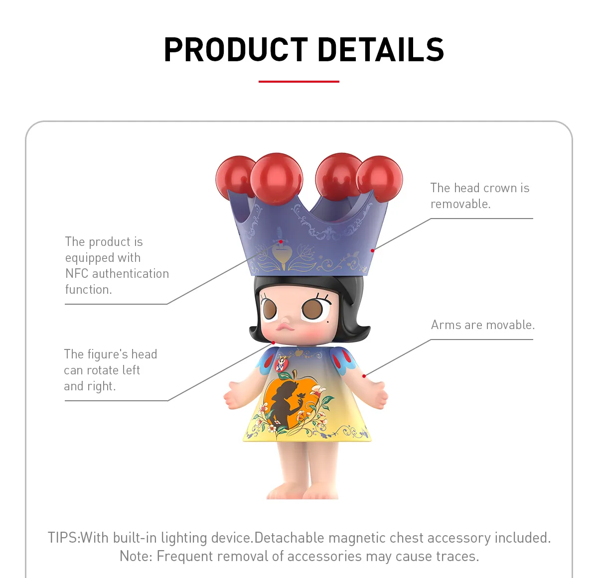 MEGA ROYAL MOLLY 1000% Snow White - POP MART (South Korea)