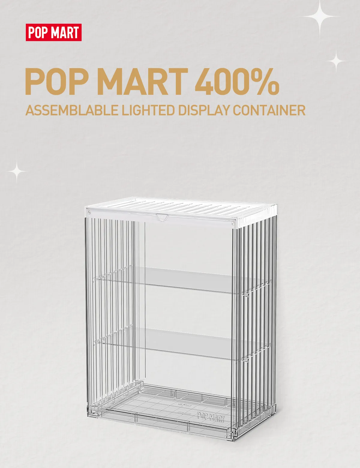 POP MART 400% Assemblable Lighted Display Container - POP MART (Italy)