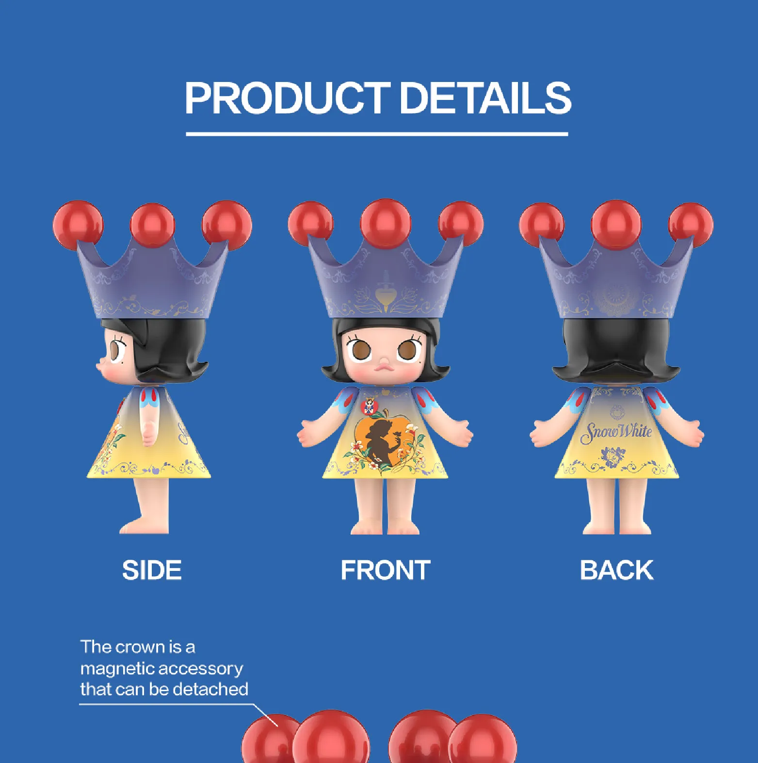 MEGA ROYAL MOLLY 400% Snow White - POP MART (France)