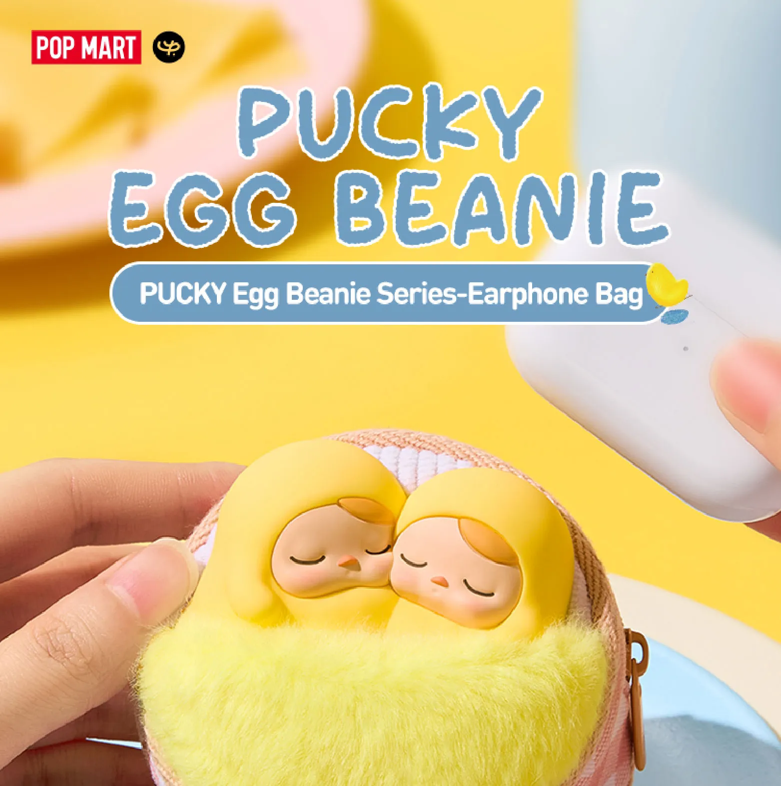 PUCKY Egg Beanie Series-Earphone Case - POP MART (Philippines)