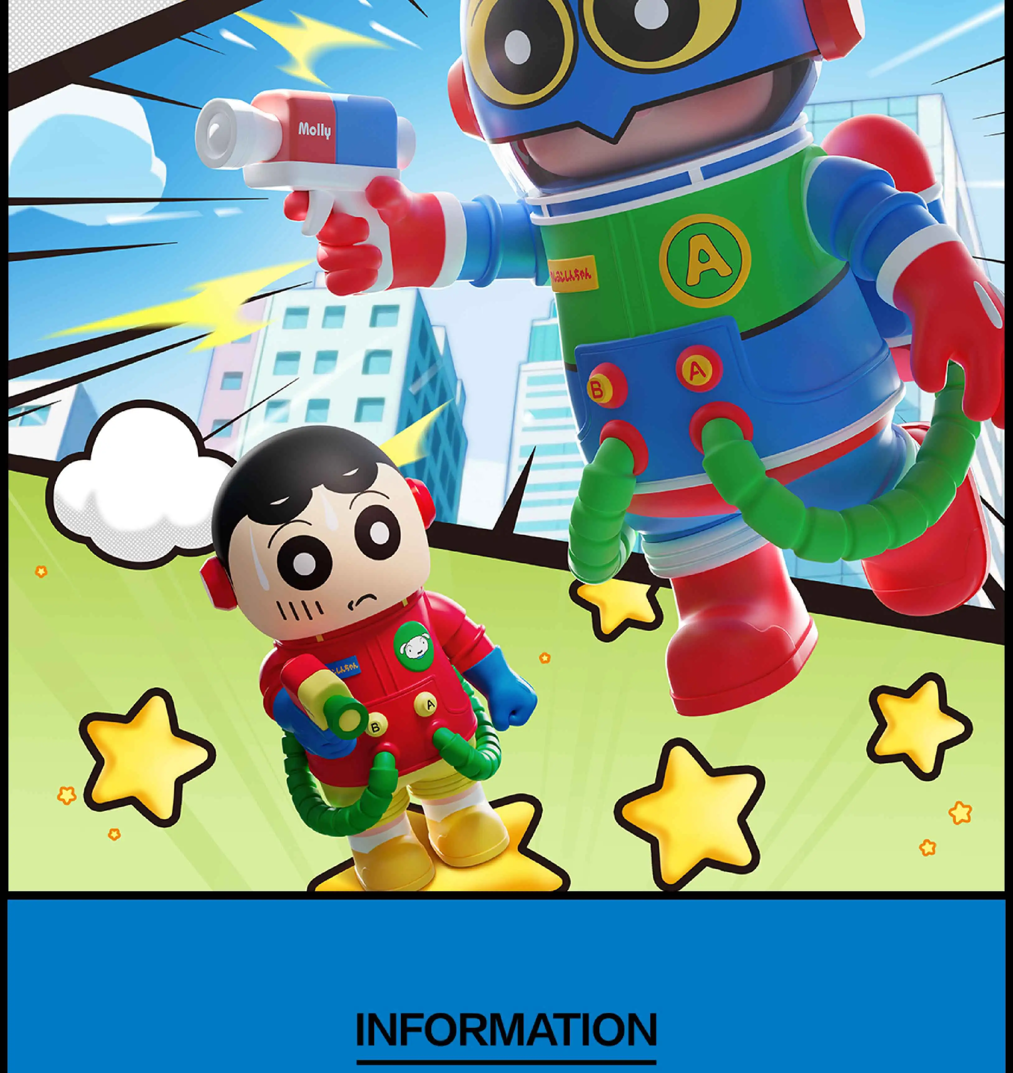 MEGA SPACE MOLLY 400%+100% Crayon Shinchan - POP MART (Philippines)