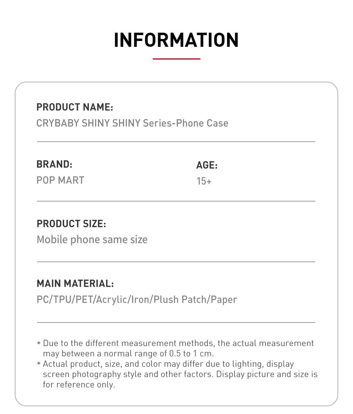 CRYBABY SHINY SHINY Series-Phone Case for iPhone 16 Pro Max - POP MART ...