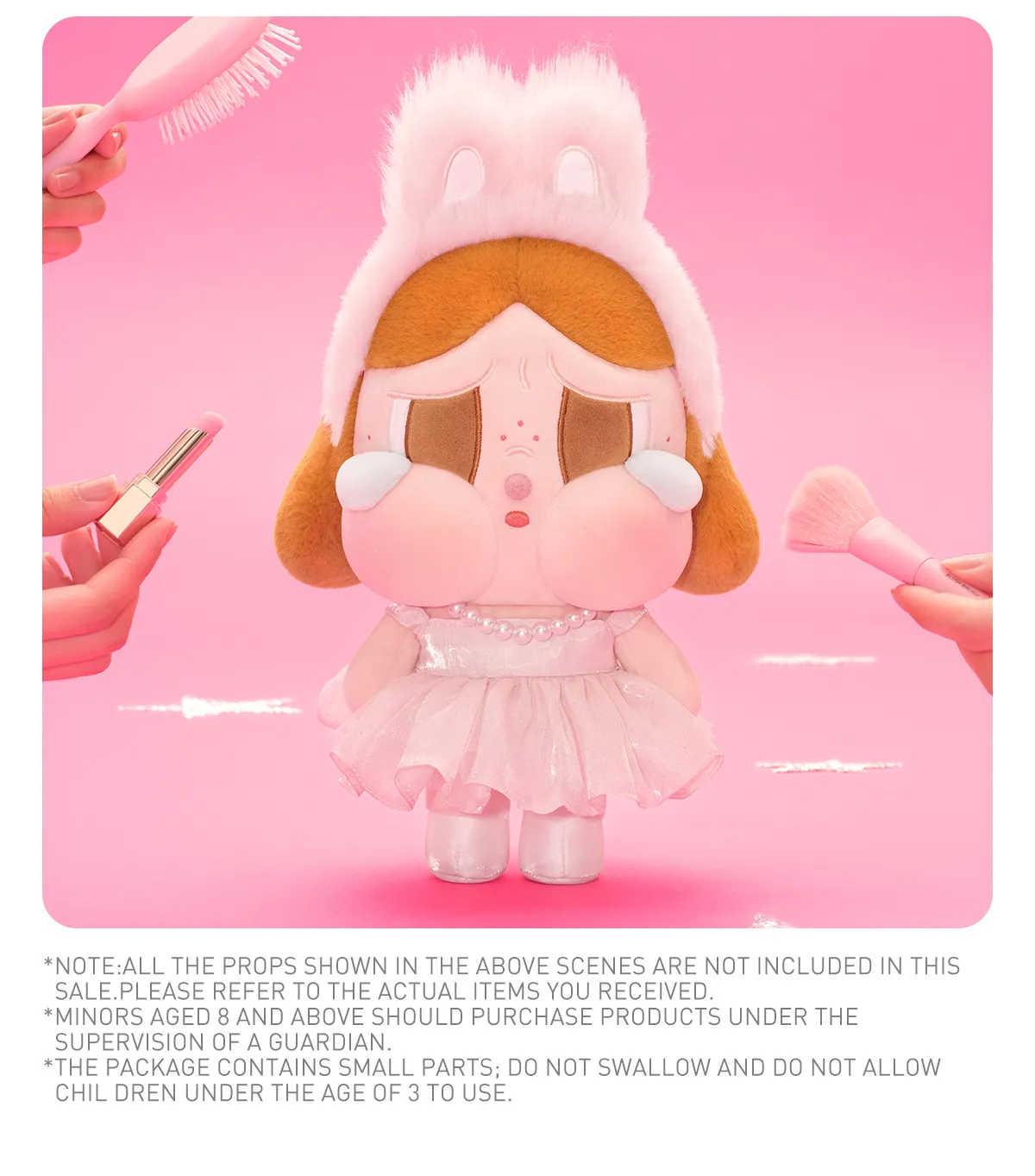 CRYBABY SHINY SHINY SERIES-Plush Doll (Pink) - POP MART (France)