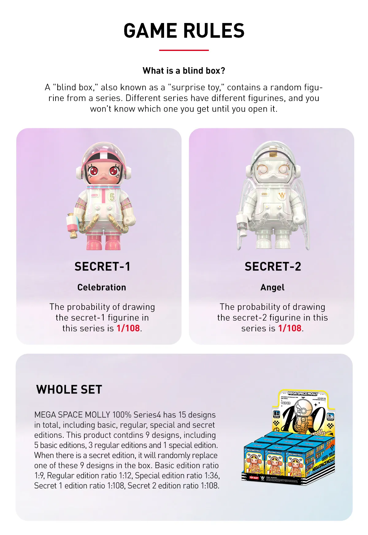 MEGA SPACE MOLLY 100% Series4 - POP MART (Switzerland)