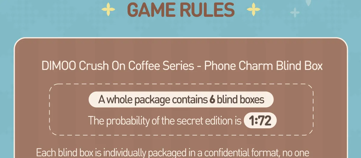 DIMOO Crush on Coffee Series-Phone Charm Blind Box - POP MART (South Korea)