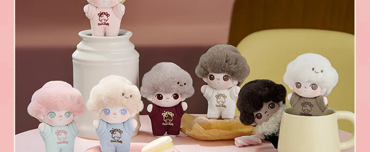 DIMOO Crush on Coffee Series-Soft-faced Plush Keychain Blind Box - POP ...