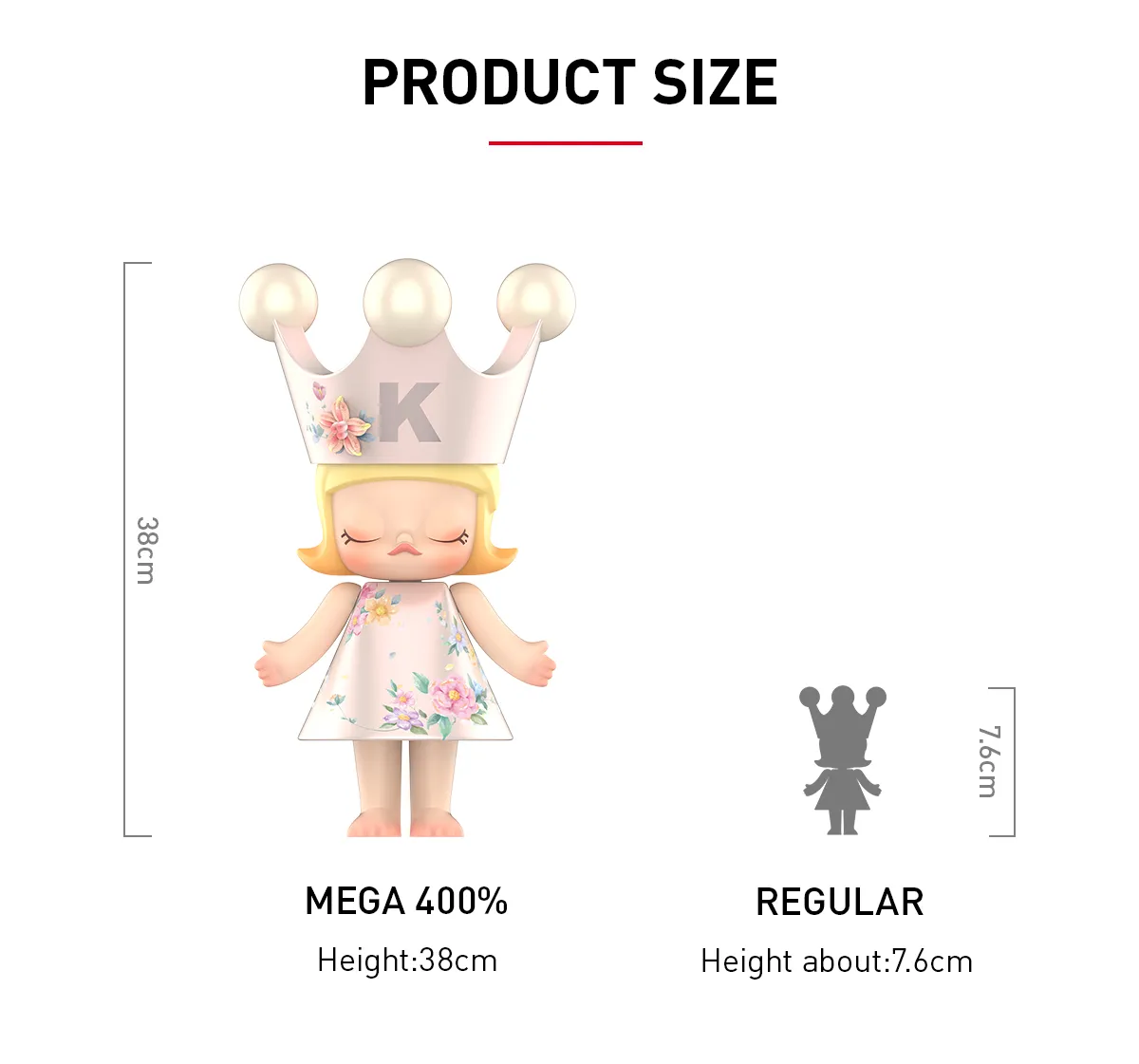 MEGA ROYAL MOLLY 400% - Velvet Flowers - POP MART (Australia)