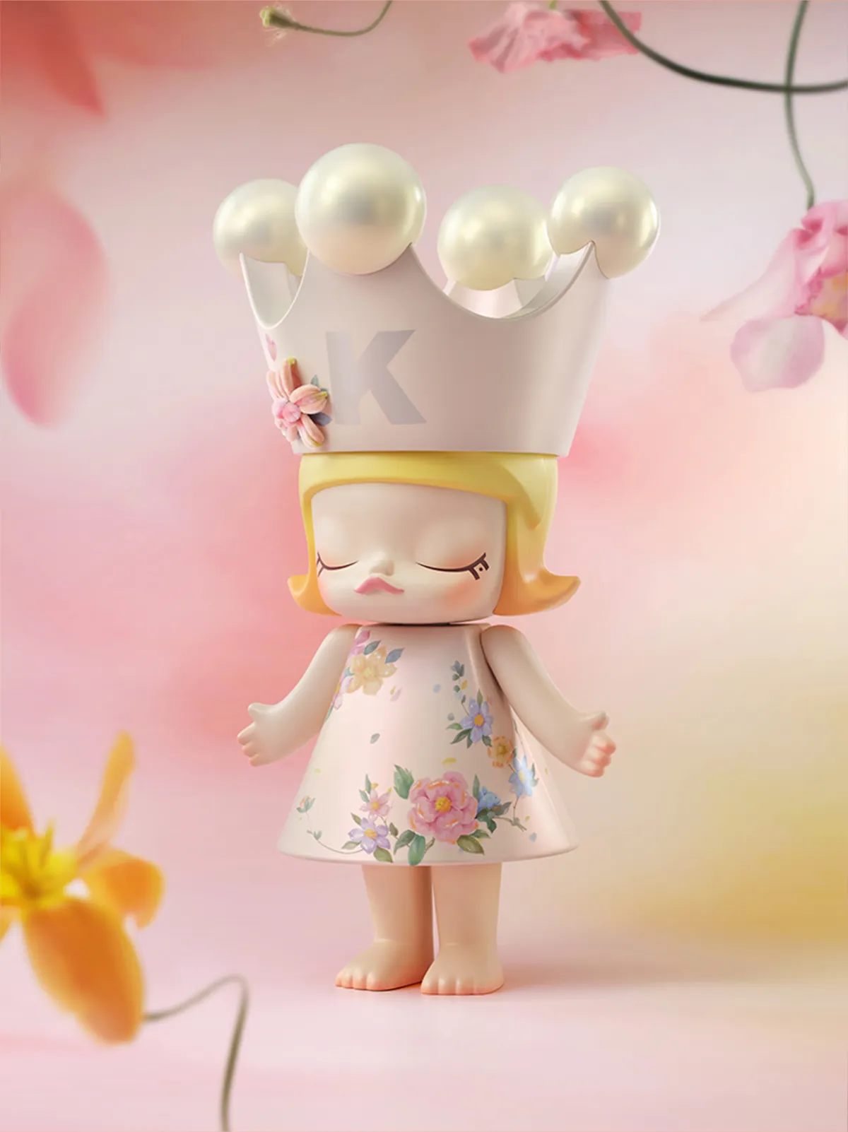 MEGA ROYAL MOLLY 400% - Velvet Flowers - POP MART (Australia)