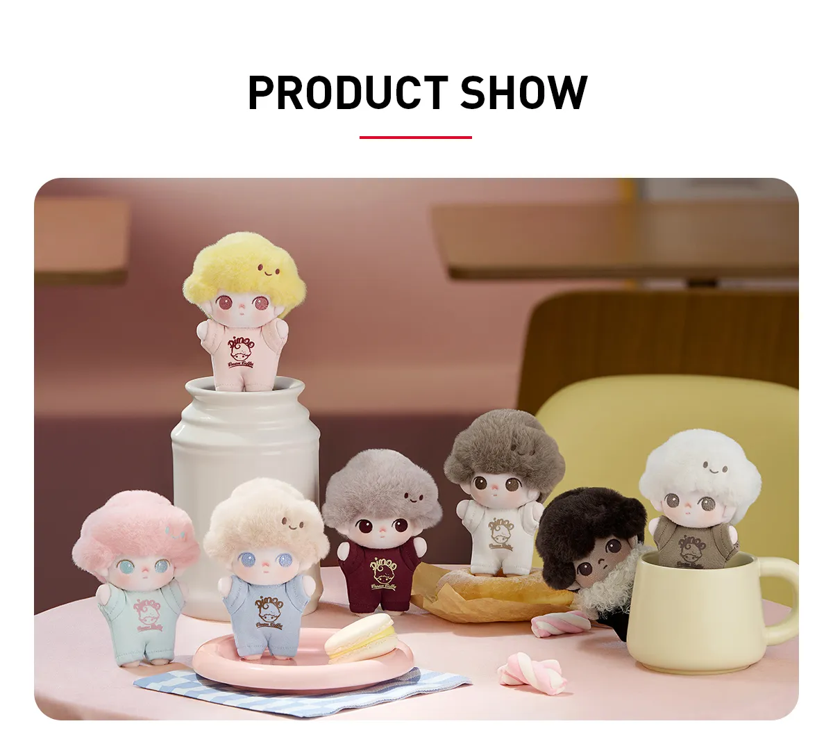 POP NOW:DIMOO Crush on Coffee Series-Soft-faced Plush Keychain Blind ...