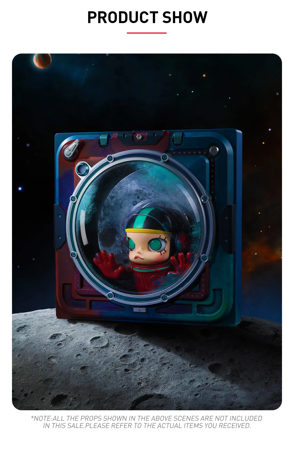 MEGA SPACE MOLLY Hello,Moon《IN SPACE》3D Painting - POP MART (Macao, China)