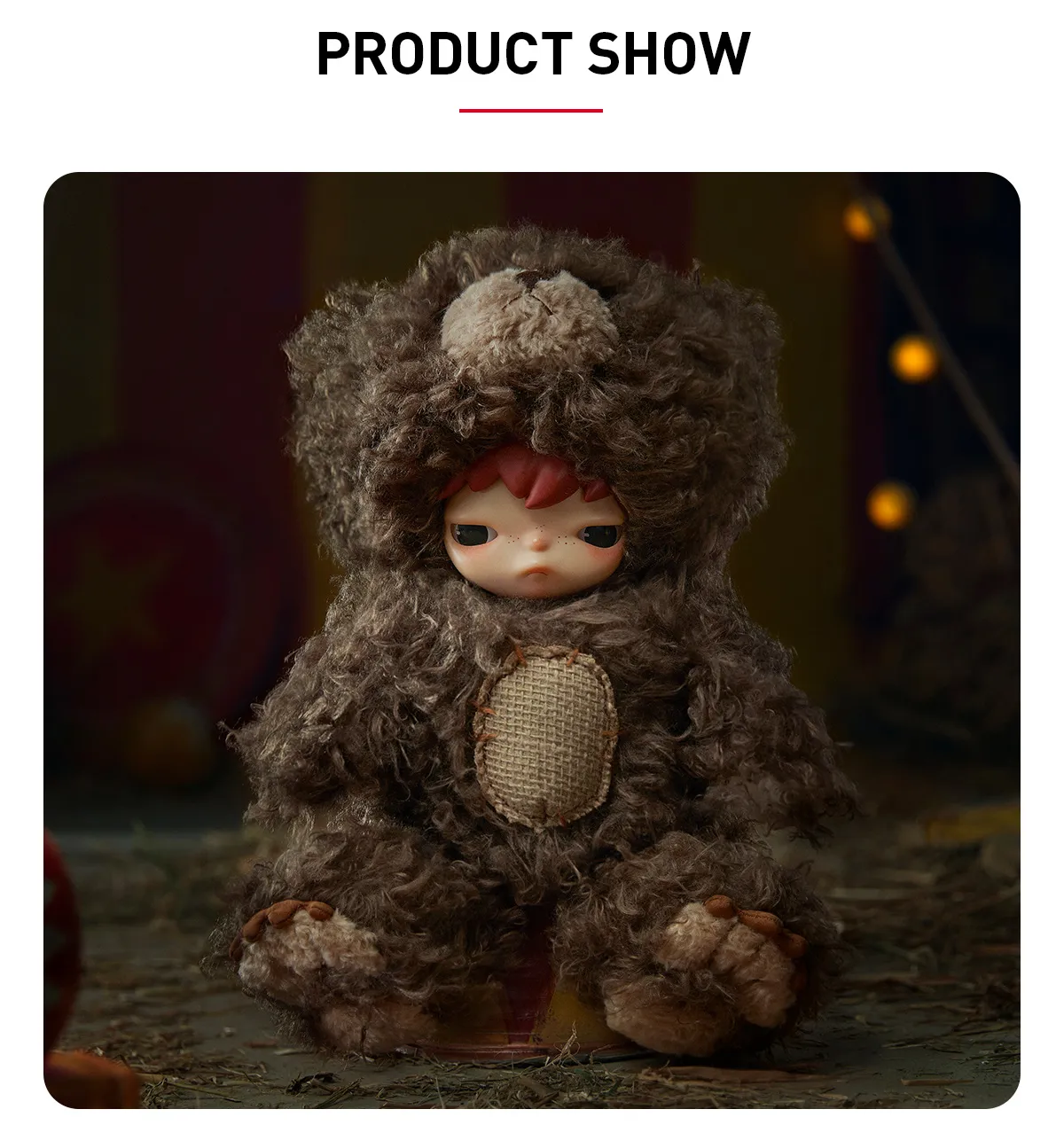 Hirono Bear Vinyl Plush Doll - POP MART (South Korea)
