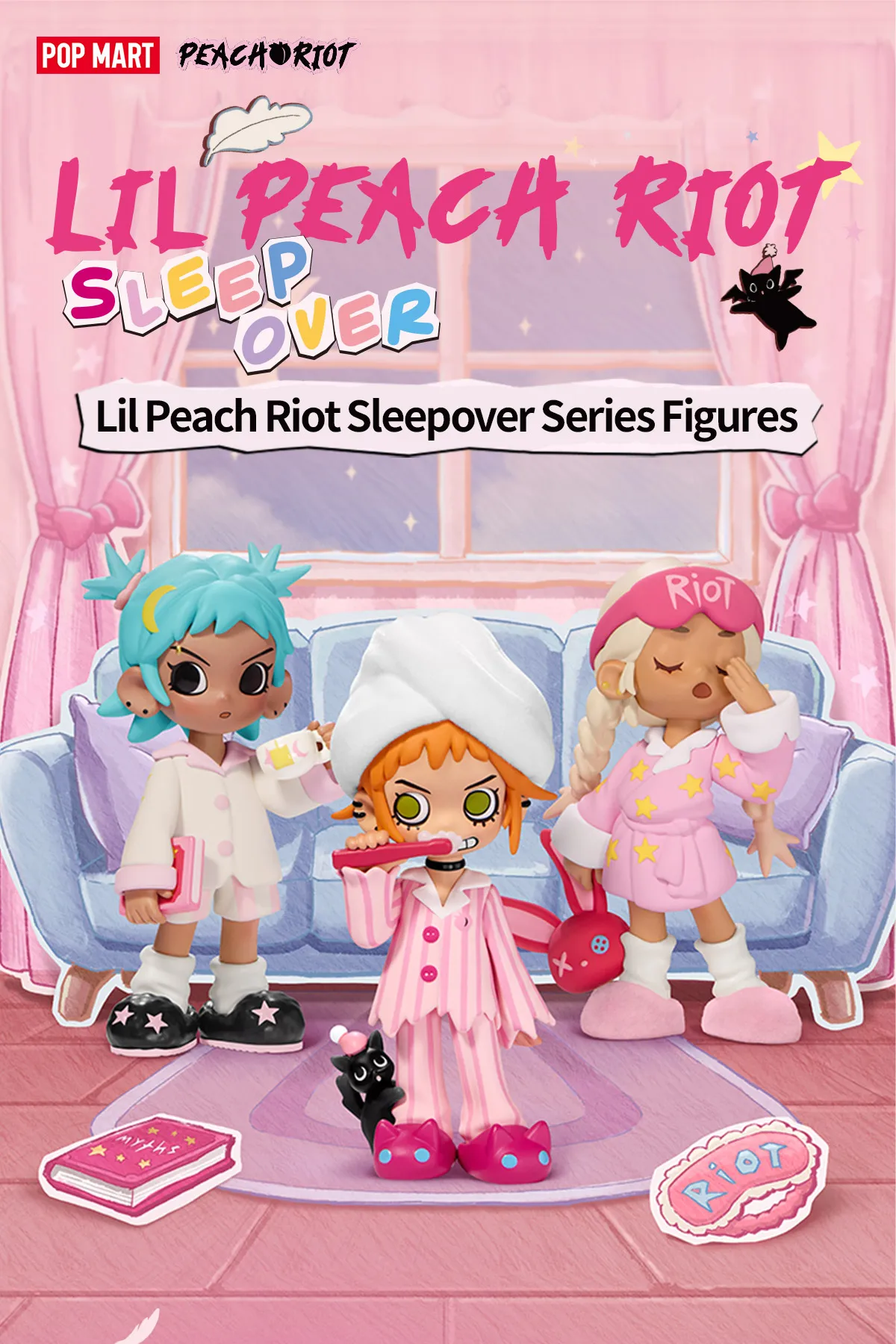 Lil Peach Riot Sleepover シリーズ - POP MART (Japan)