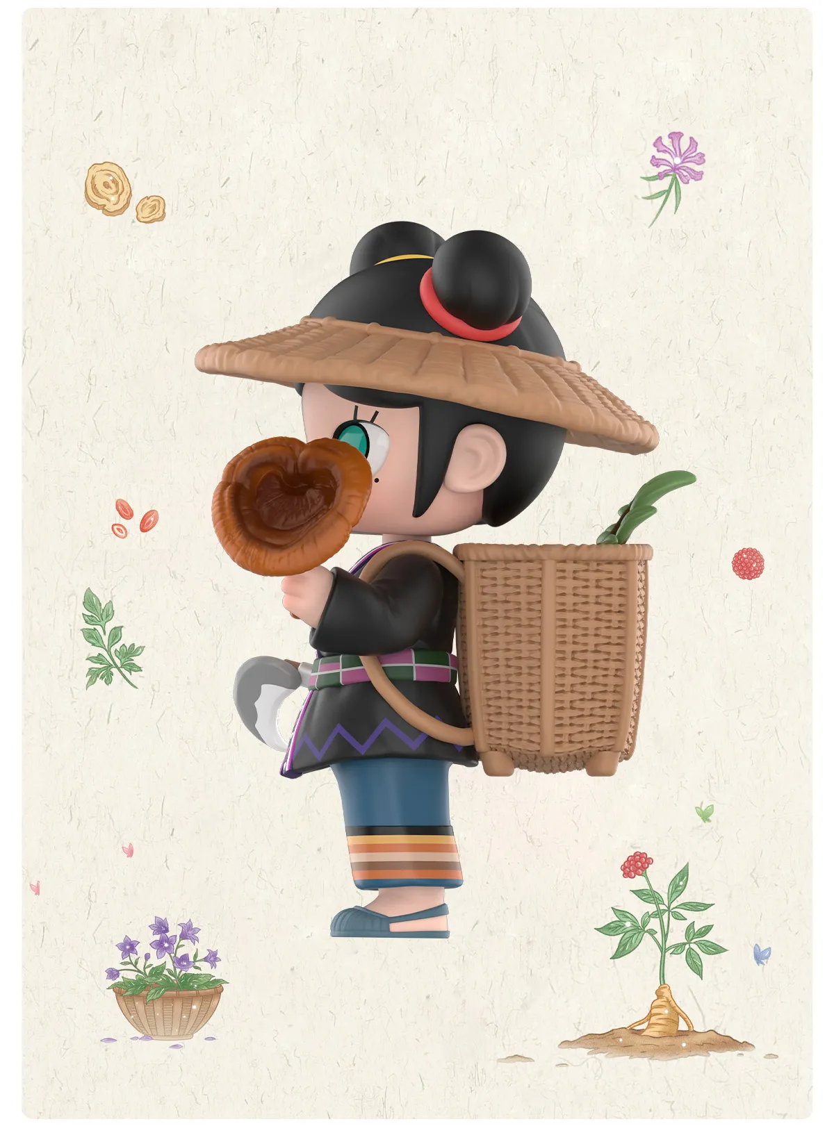 MOLLY Chinese Herbal-Ling Zhi Figure - POP MART (Singapore)