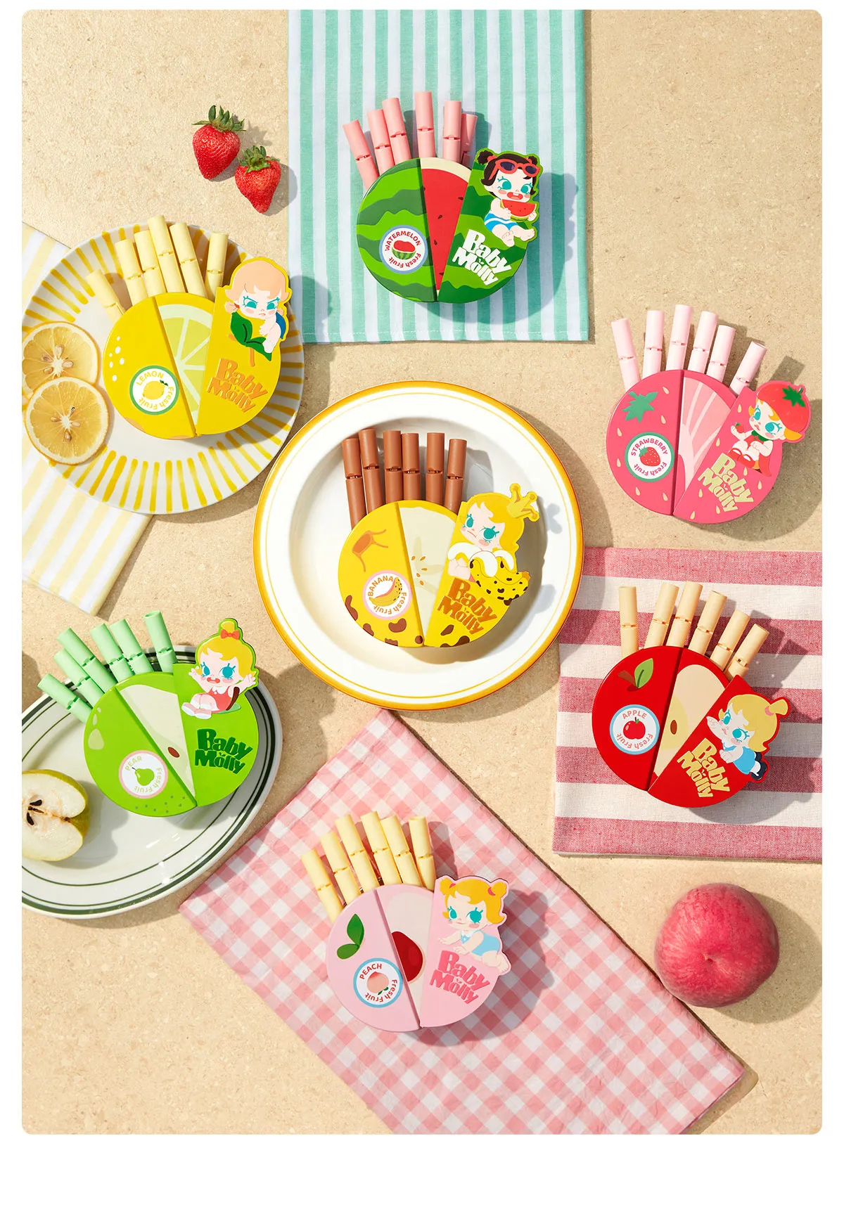 POP NOW:Baby Molly Fruity Aroma Series-Magnetic Sealing Clip Storage Box Set - POP MART ...