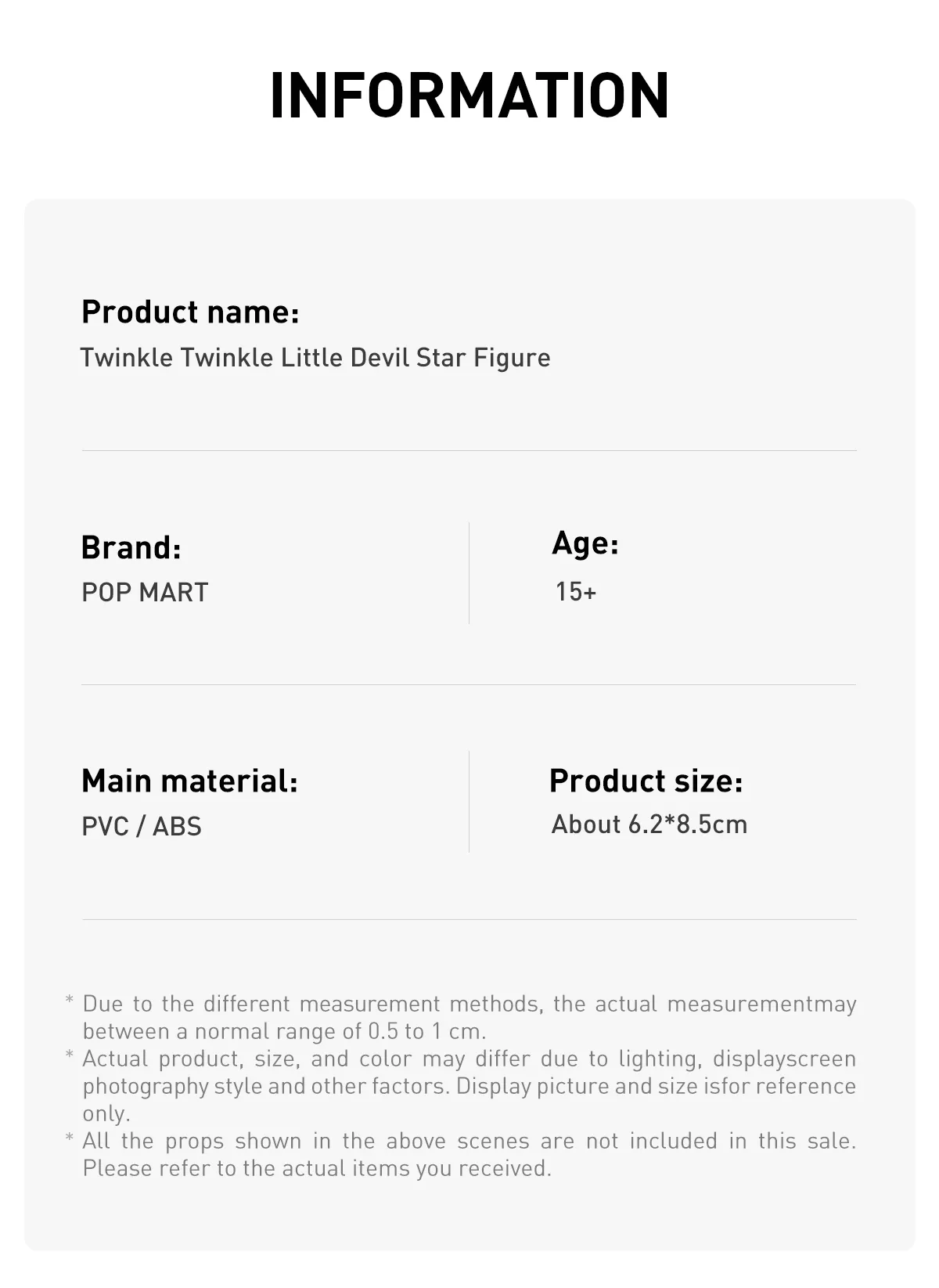 Twinkle Twinkle Little Devil Star Figure - POP MART (Spain)