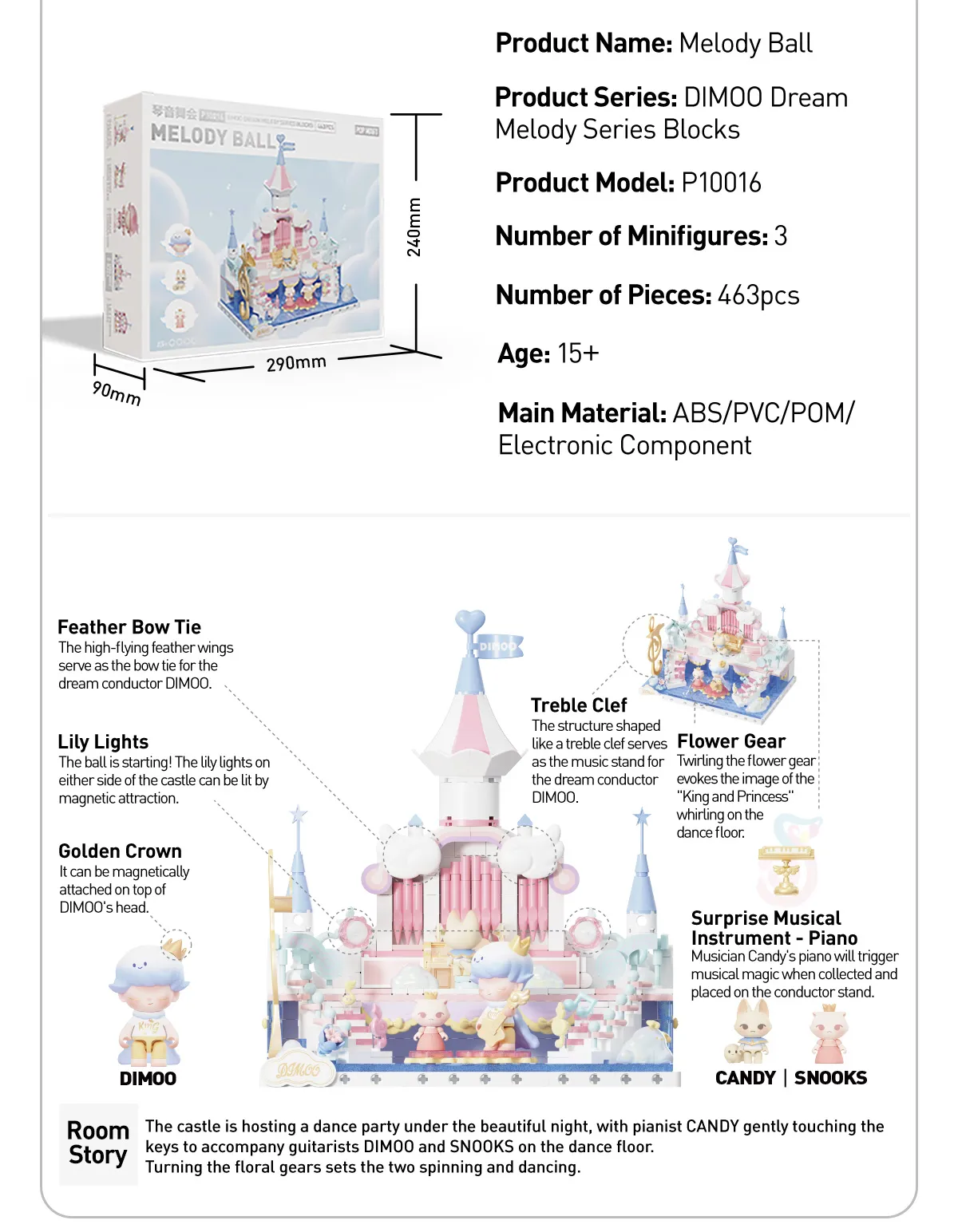 DIMOO Dream Melody Series Blocks - POP MART (Spain)