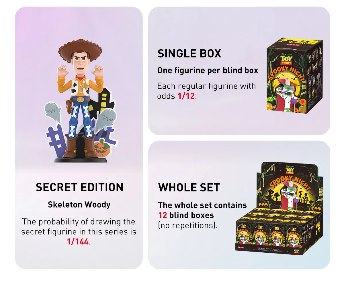 Disney/Pixar Spooky Night Series Figures - POP MART (Singapore)