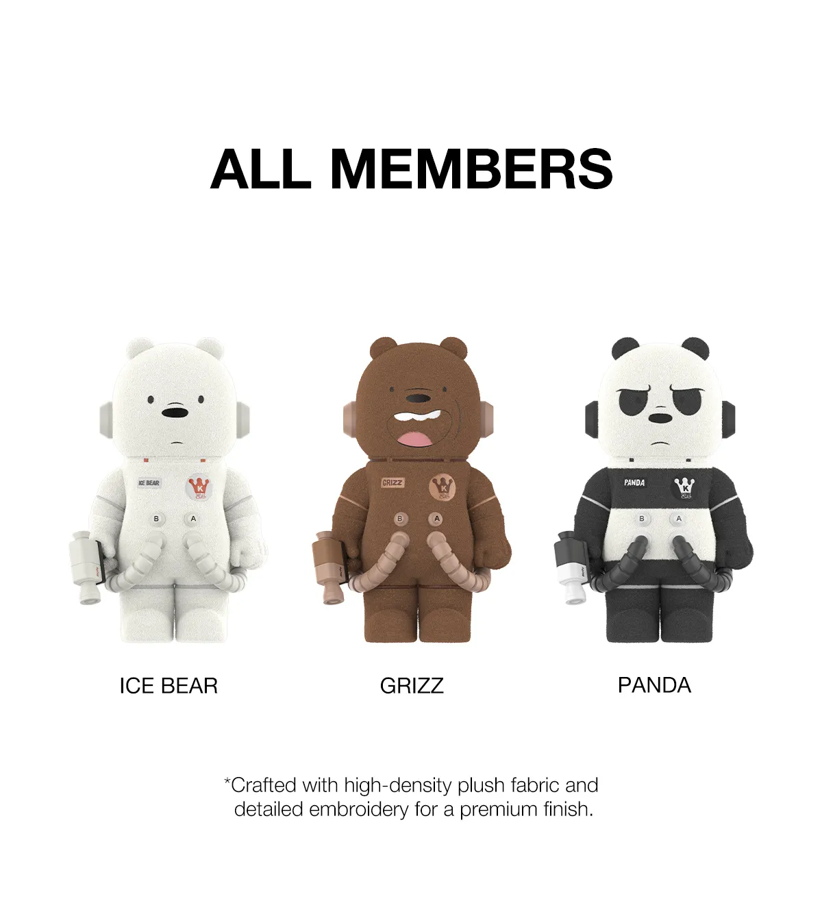 MEGA SPACE MOLLY 400% WE BARE BEARS - POP MART (Ireland)