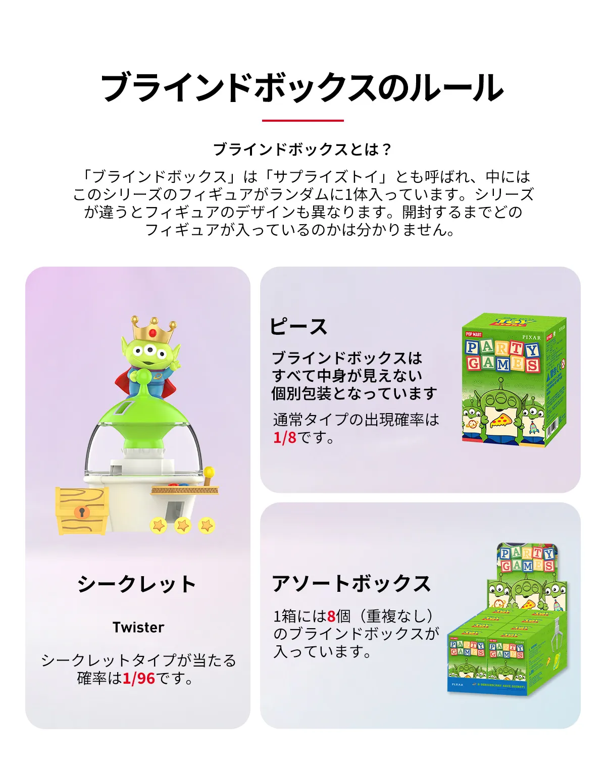 Pixar Alien Party Games Series Scene Sets - POP MART (Japan)