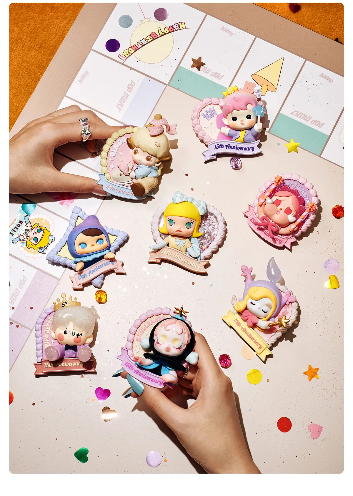 Let’s celebrate POP MART 's 15th Anniversry Series-Refrigerator Magnet ...