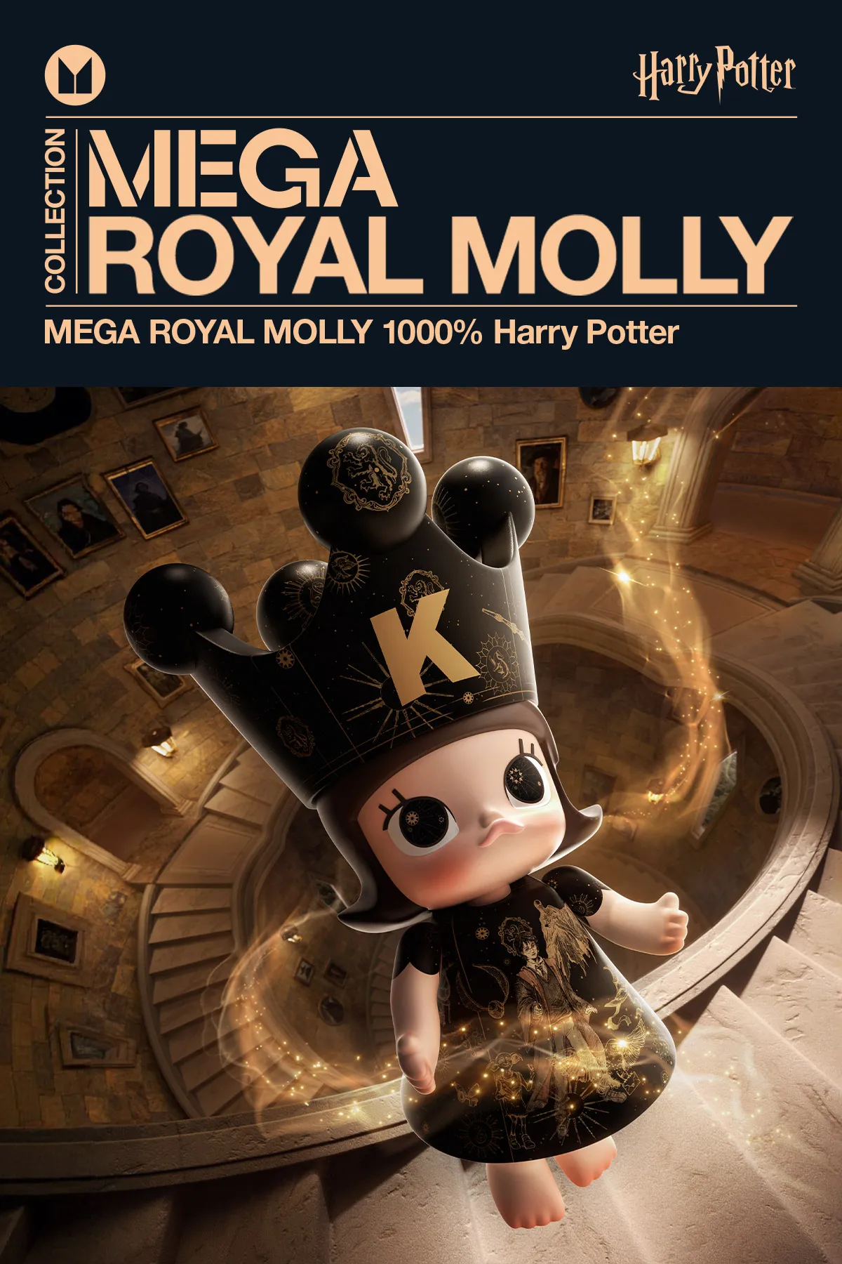 MEGA ROYAL MOLLY 1000% Harry Potter - POP MART (New Zealand)