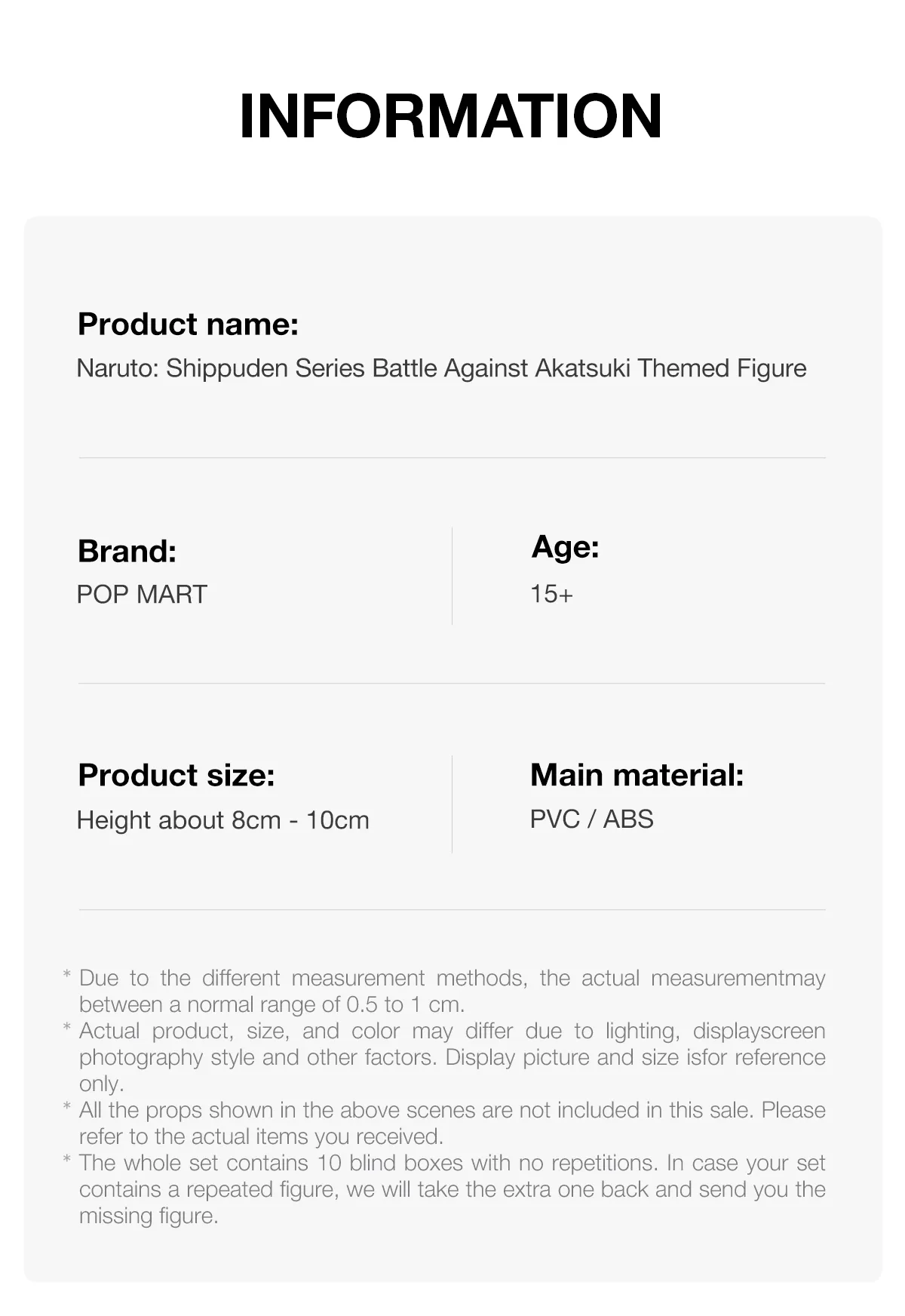 Naruto: Shippuden Series Battle Against Akatsuki Themed Figure - POP ...