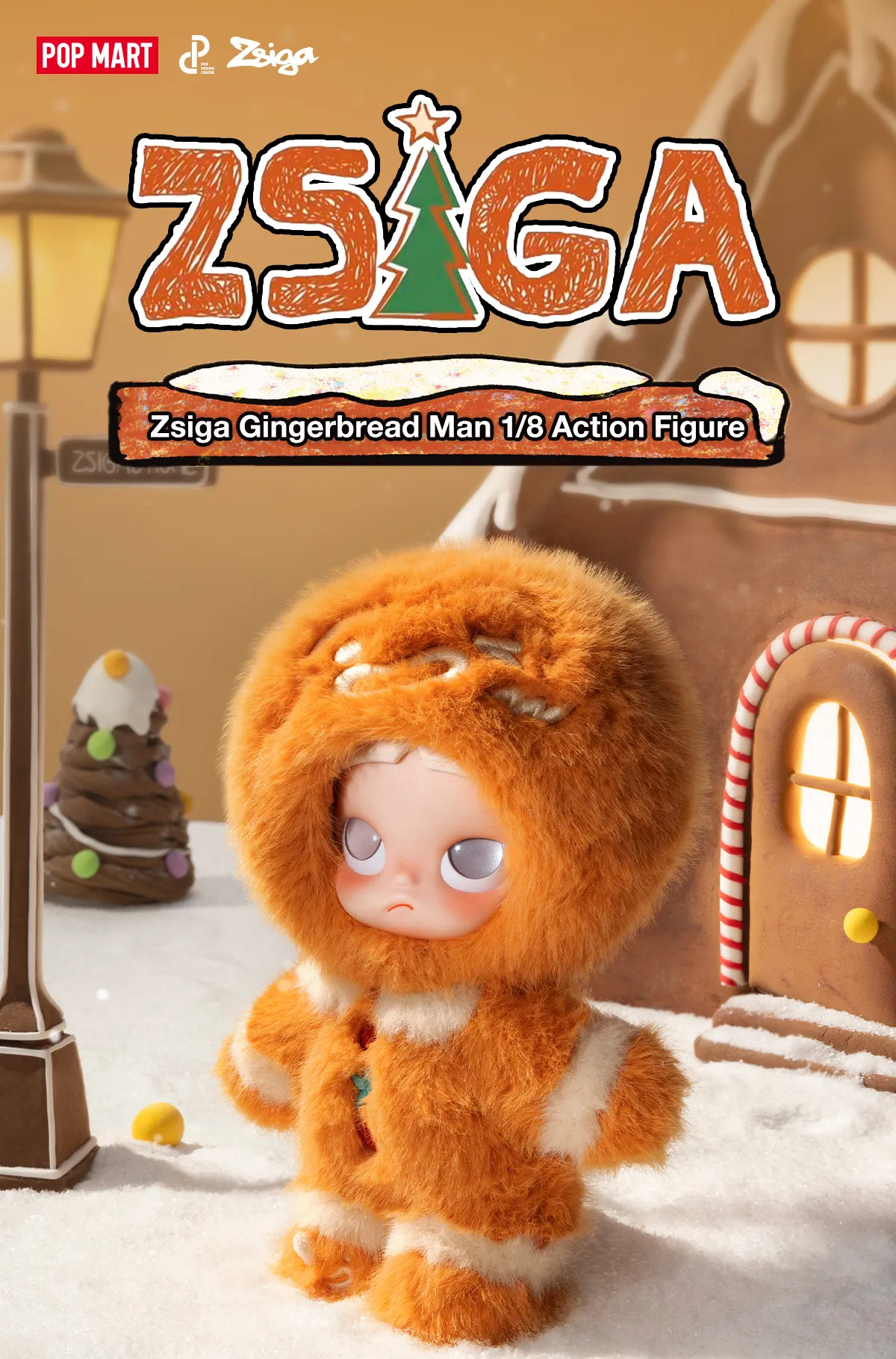 Zsiga Gingerbread Man 1/8 Action Figure - POP MART (Australia)