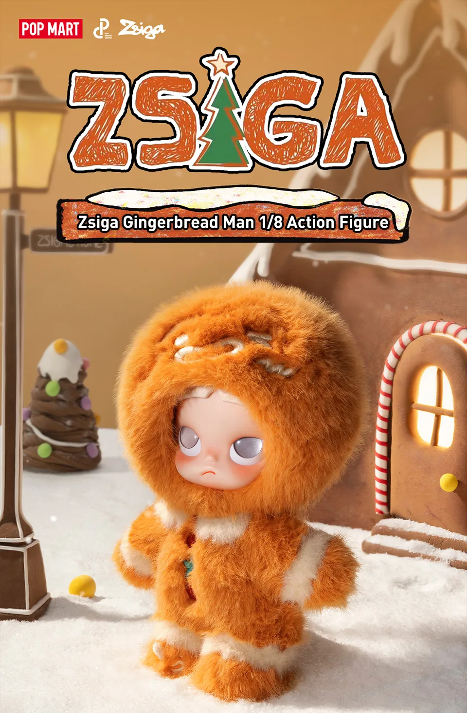 Đồ chơi mô hình nv Zsiga Gingerbread Man 1/8 Action Figure - POP MART ...